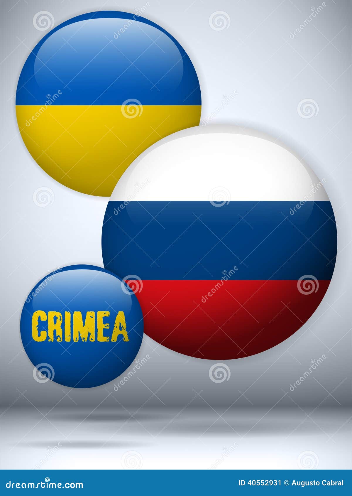 Ukraine and Russia Conflict for Crimea Icon Stock Vector - Illustration ...