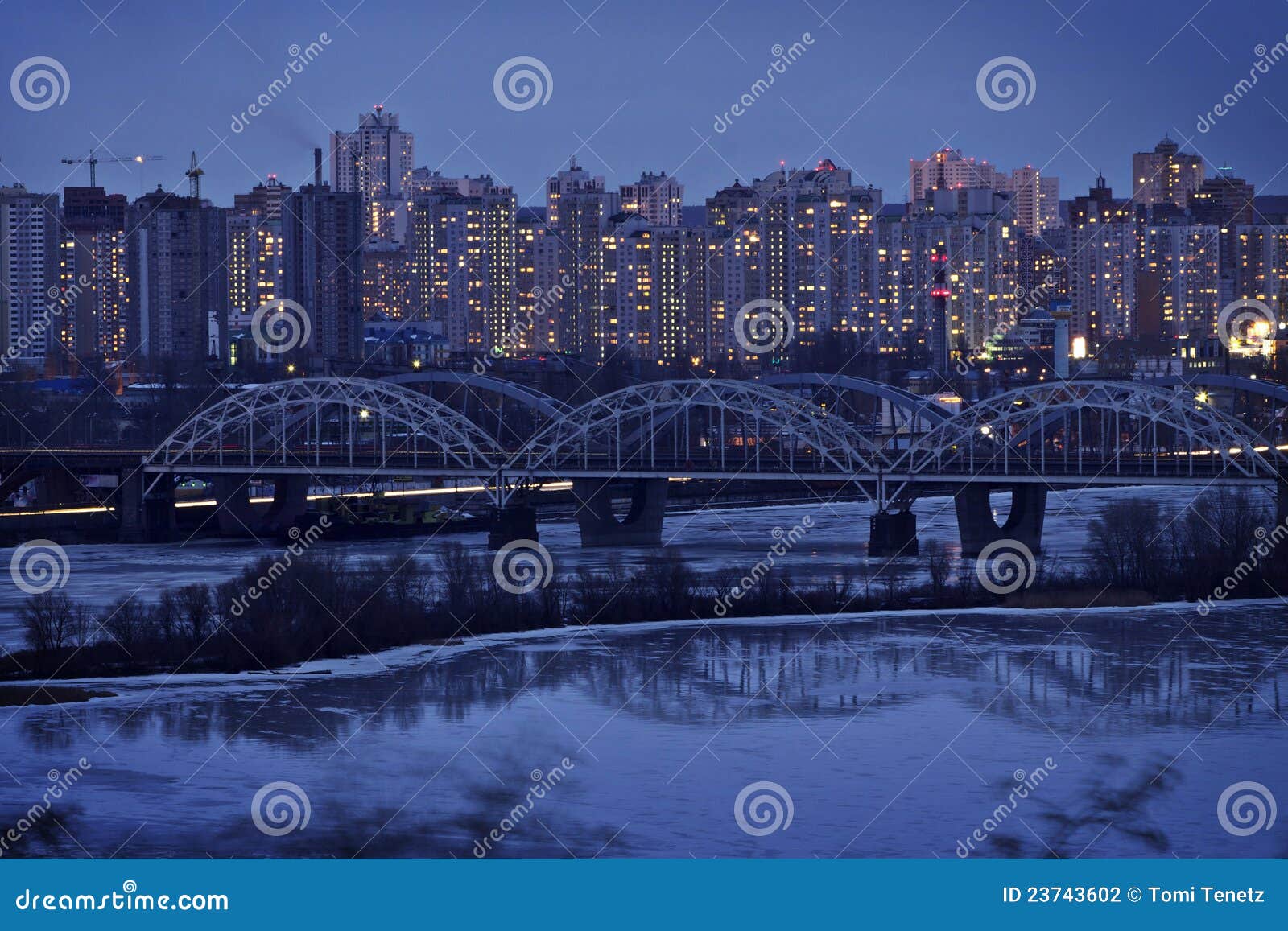 Ukraine: Suburb in Kiev stock photo. Image of blue, apartment - 23743602