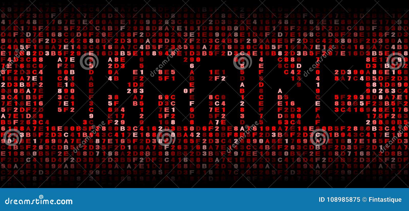 Ukraine Text on Hex Code Illustration Stock Illustration - Illustration ...