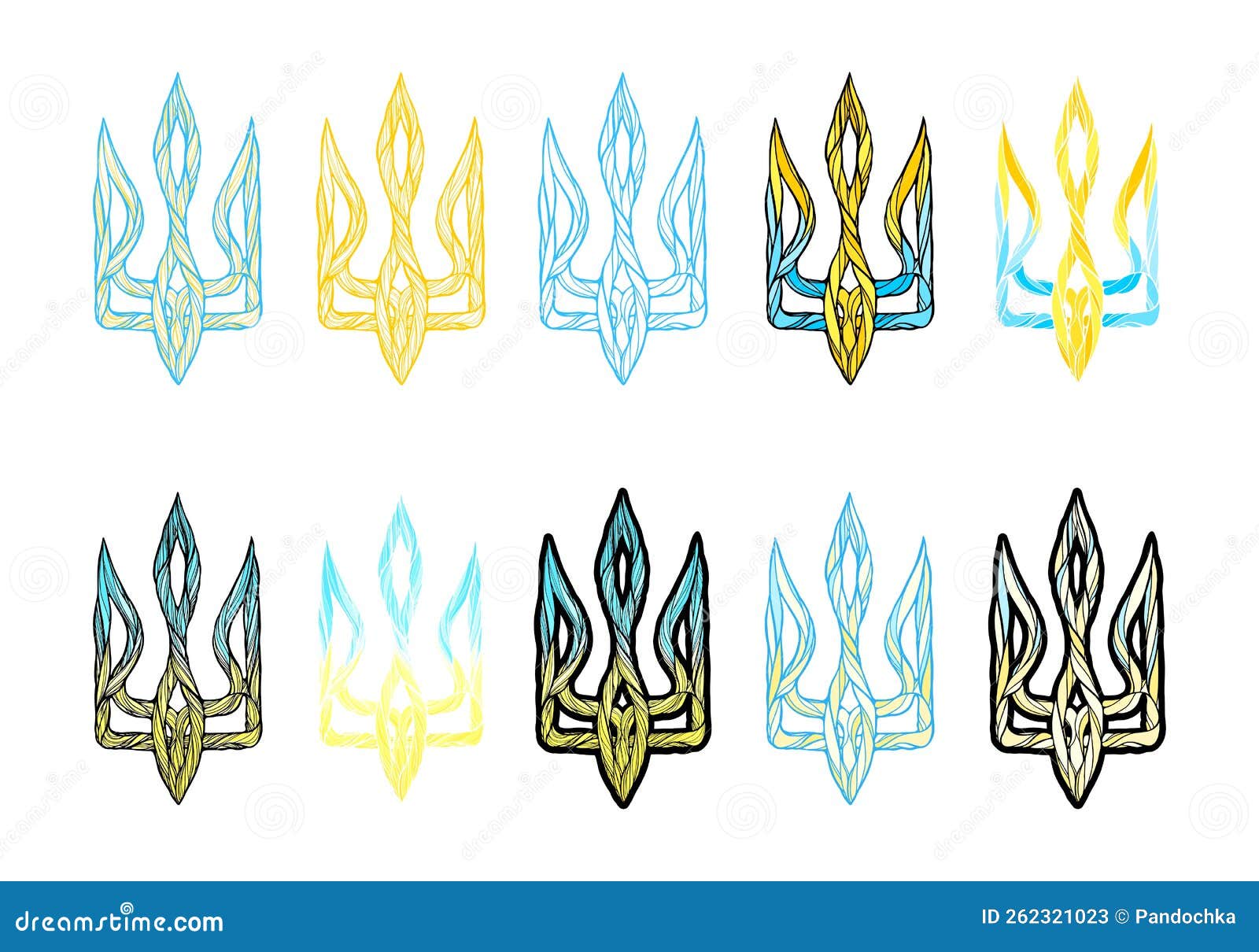 Ukraine, Trident, the National Emblem of the Country Stock Vector ...