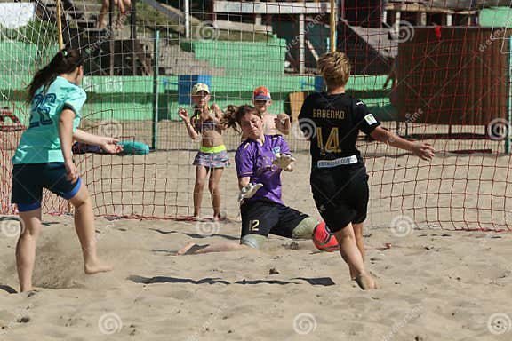 Ukrainian Beach Soccer Women S Cup The Girl S Footballers Are Desperately Playing Beach Soccer