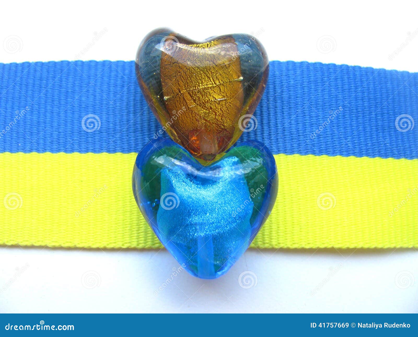 Ukrainian beads & flag stock image. Image of gold - 41757669