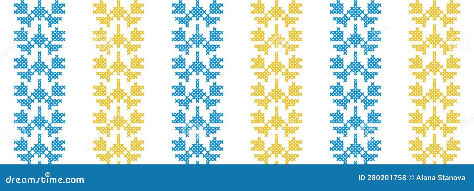 Ukrainian Blue and Yellow Stripes Vector Seamless Pattern Stock Vector ...