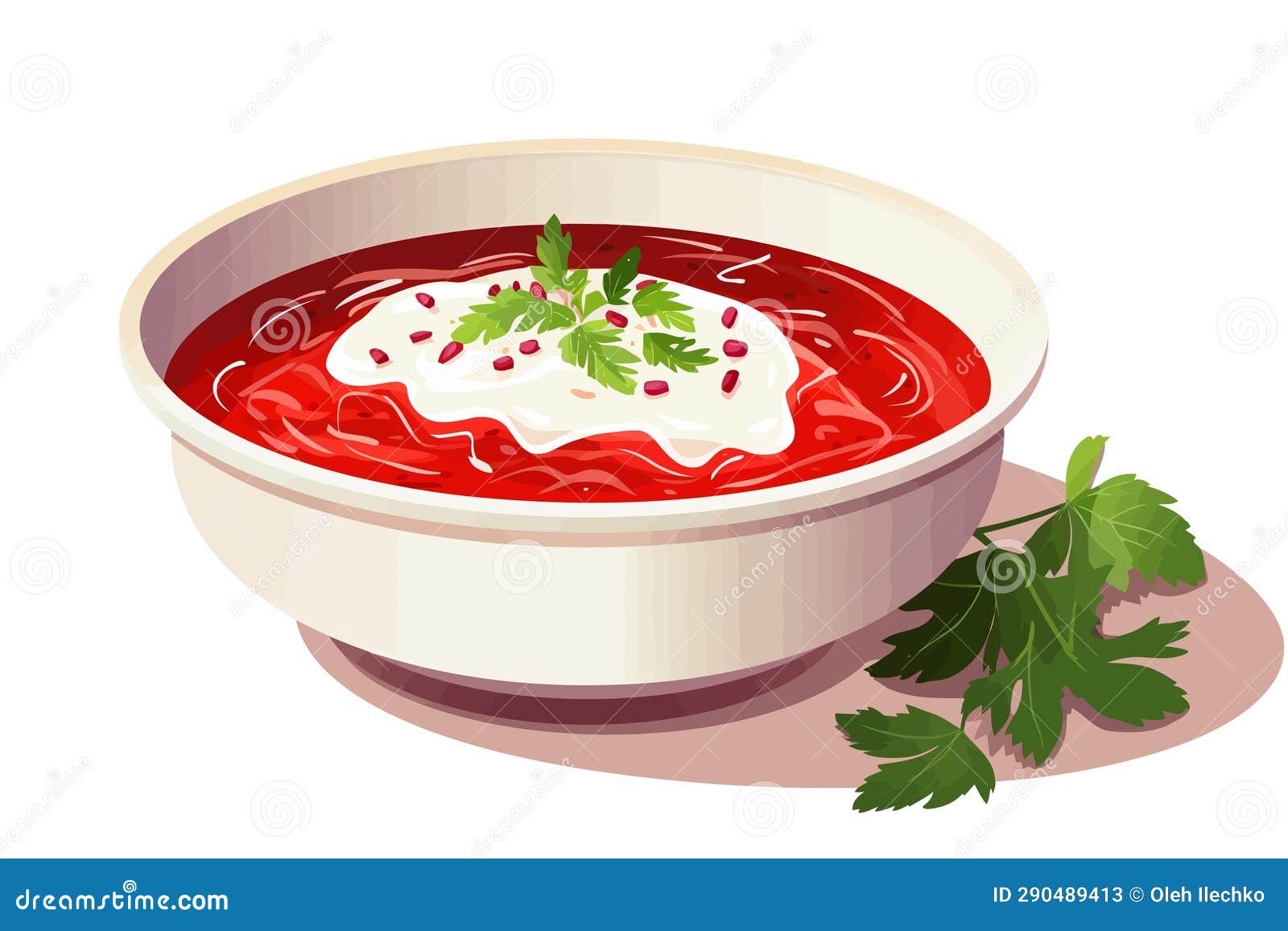 Ukrainian Borsch Vector Flat Minimalistic Isolated Illustration Stock ...