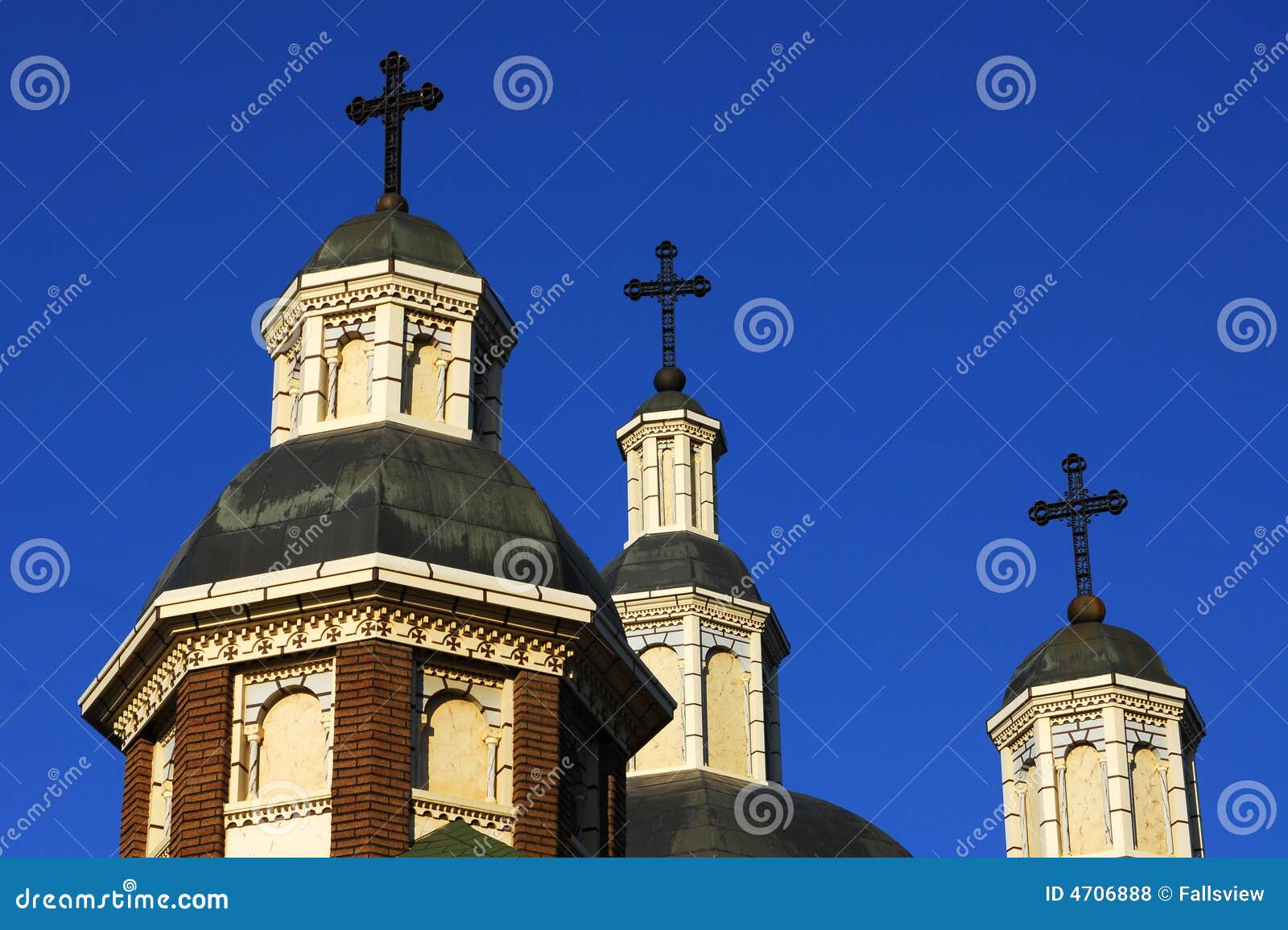 Ukrainian Catholic Cathedral Stock Photo - Image of colorful, brick ...