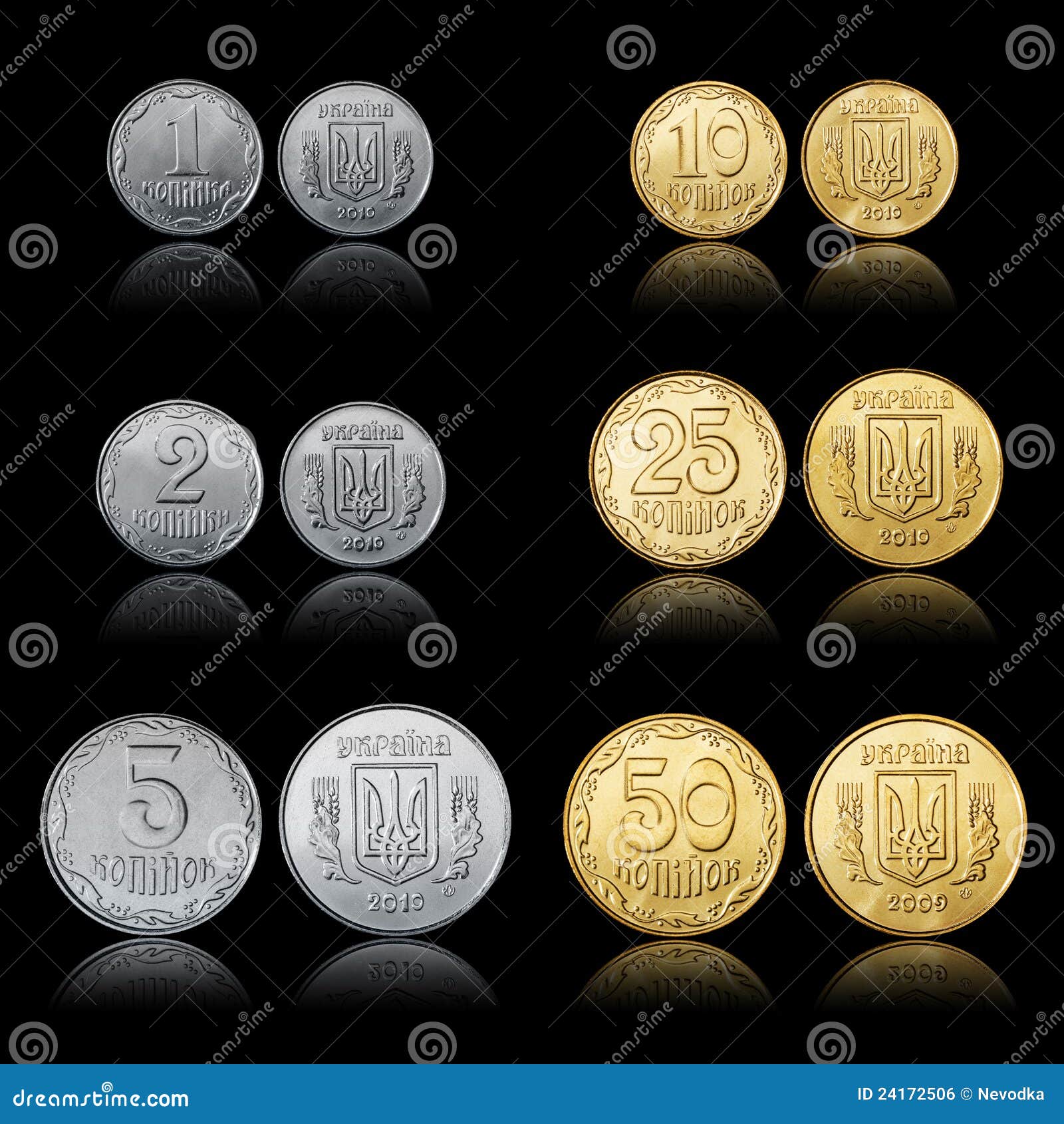 Ukrainian coins stock photo. Image of hryvnia, coin, savings - 24172506