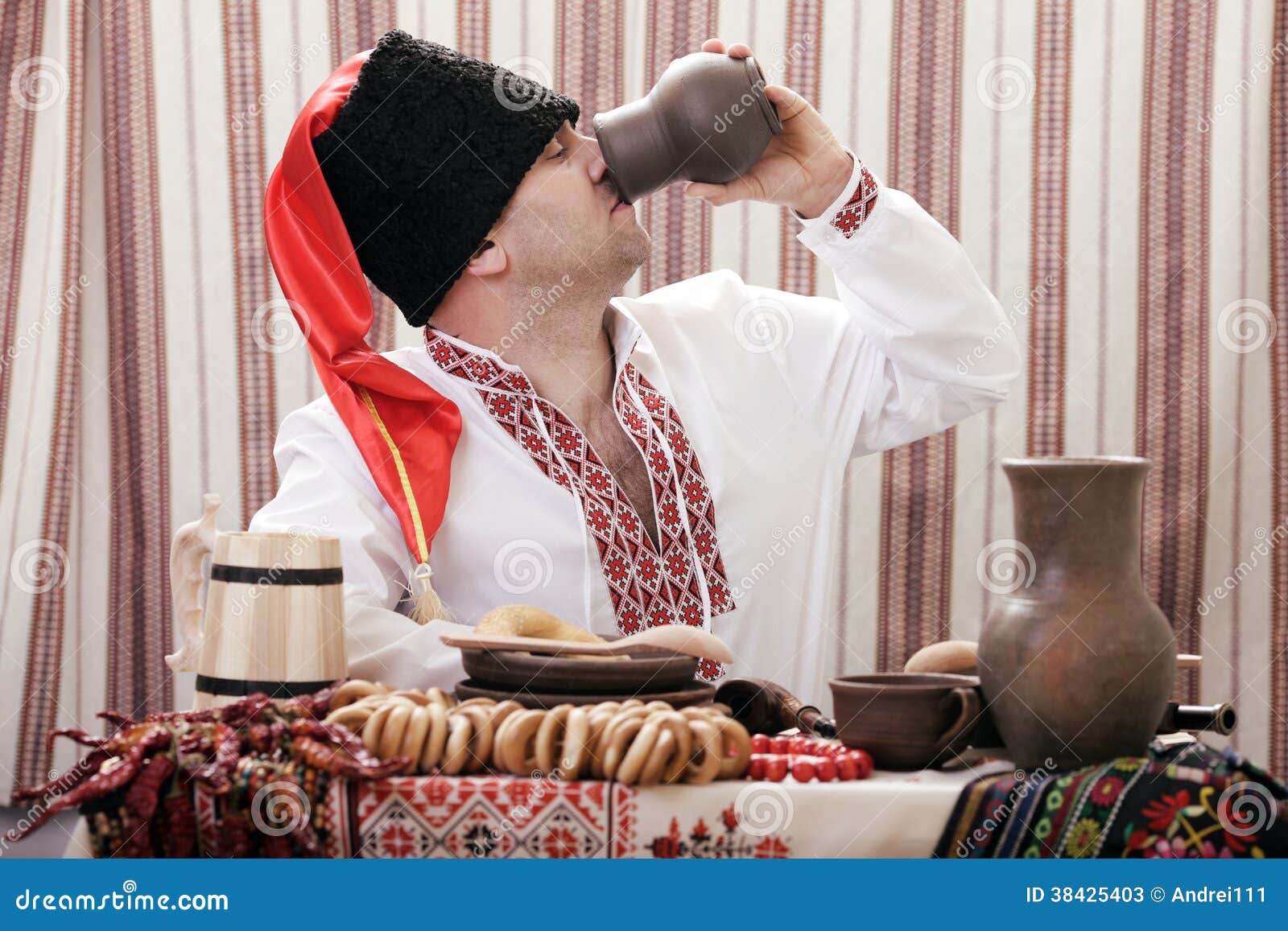 Ukrainian Cossack stock image. Image of forces, face - 38425403