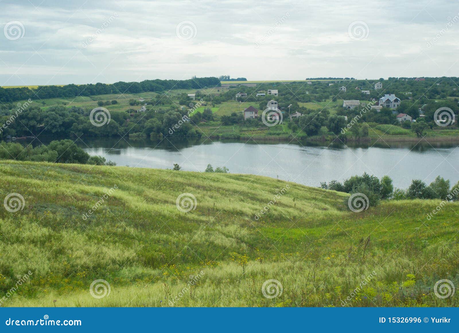 Ukrainian Country Landscape Stock Photo - Image of river, landscape ...