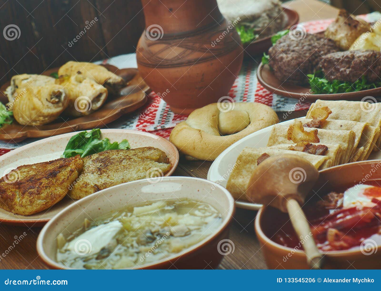 Ukrainian stock photo. Image of disch, assorted, kruchenyky - 133545206