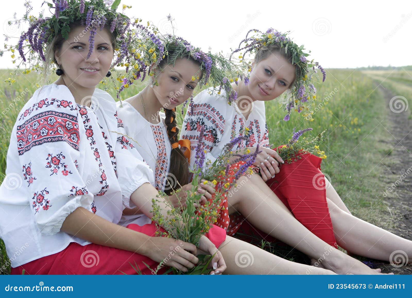 Ukrainian culture stock image. Image of hair, fine, embroidery - 23545673