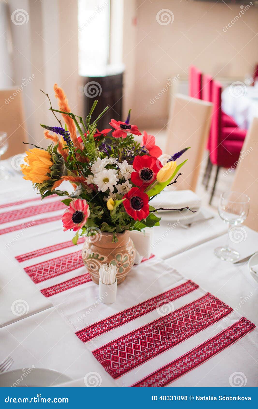 Ukrainian decorated table stock photo. Image of elegant - 48331098