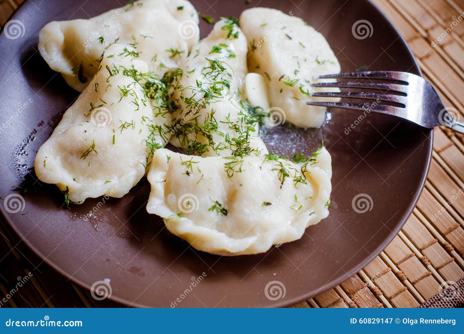Ukrainian Dish Vareniki, Ukrainian Dumplings, Pierogi With Sauce ...
