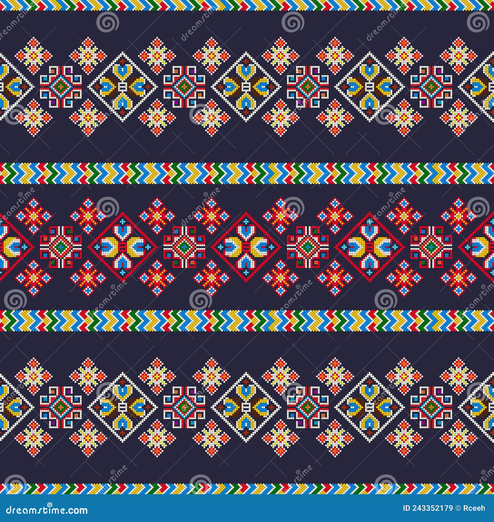 Ukrainian Ebroidery Pattern 16 Stock Vector - Illustration of national ...