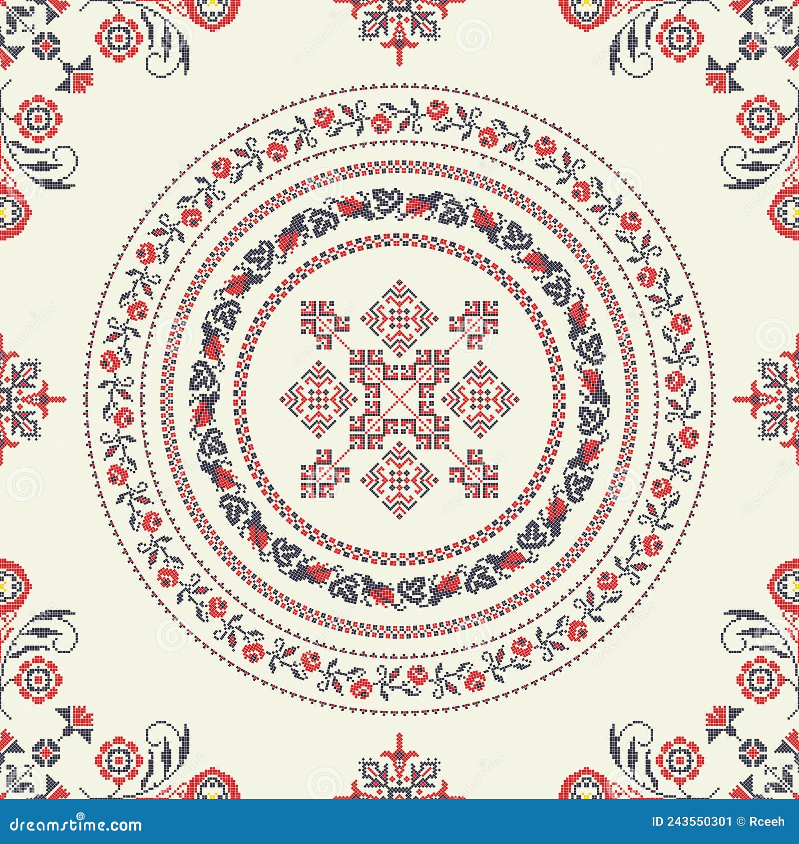 Ukrainian Ebroidery Pattern 29 Stock Vector - Illustration of ...