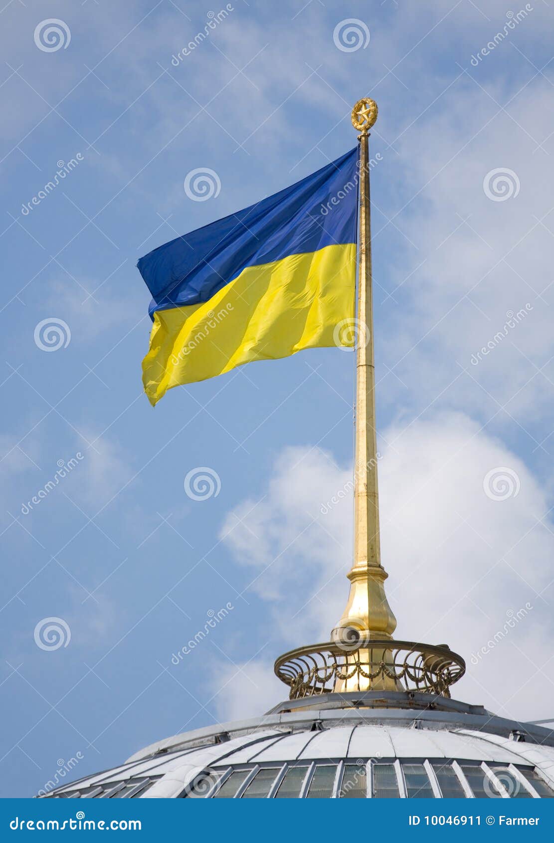 Ukrainian flag stock image. Image of state, east, international - 10046911