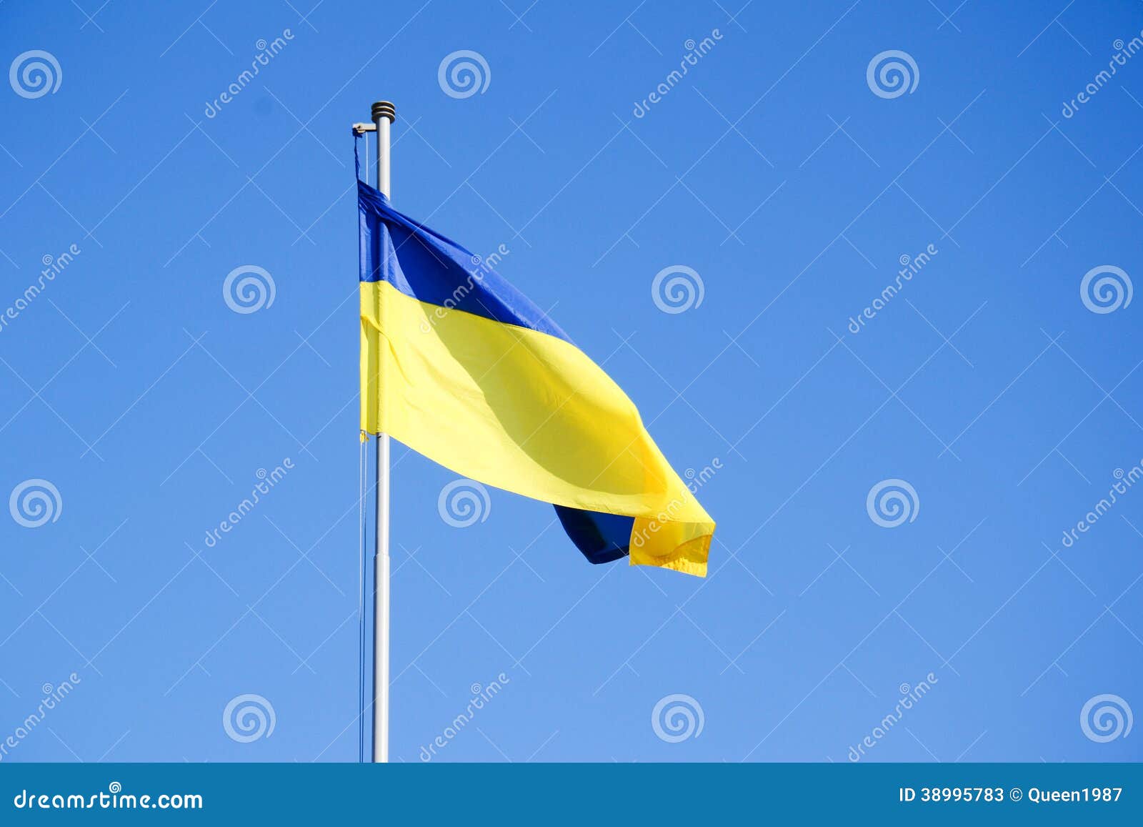 Ukrainian flag stock image. Image of banner, flag, frame - 38995783