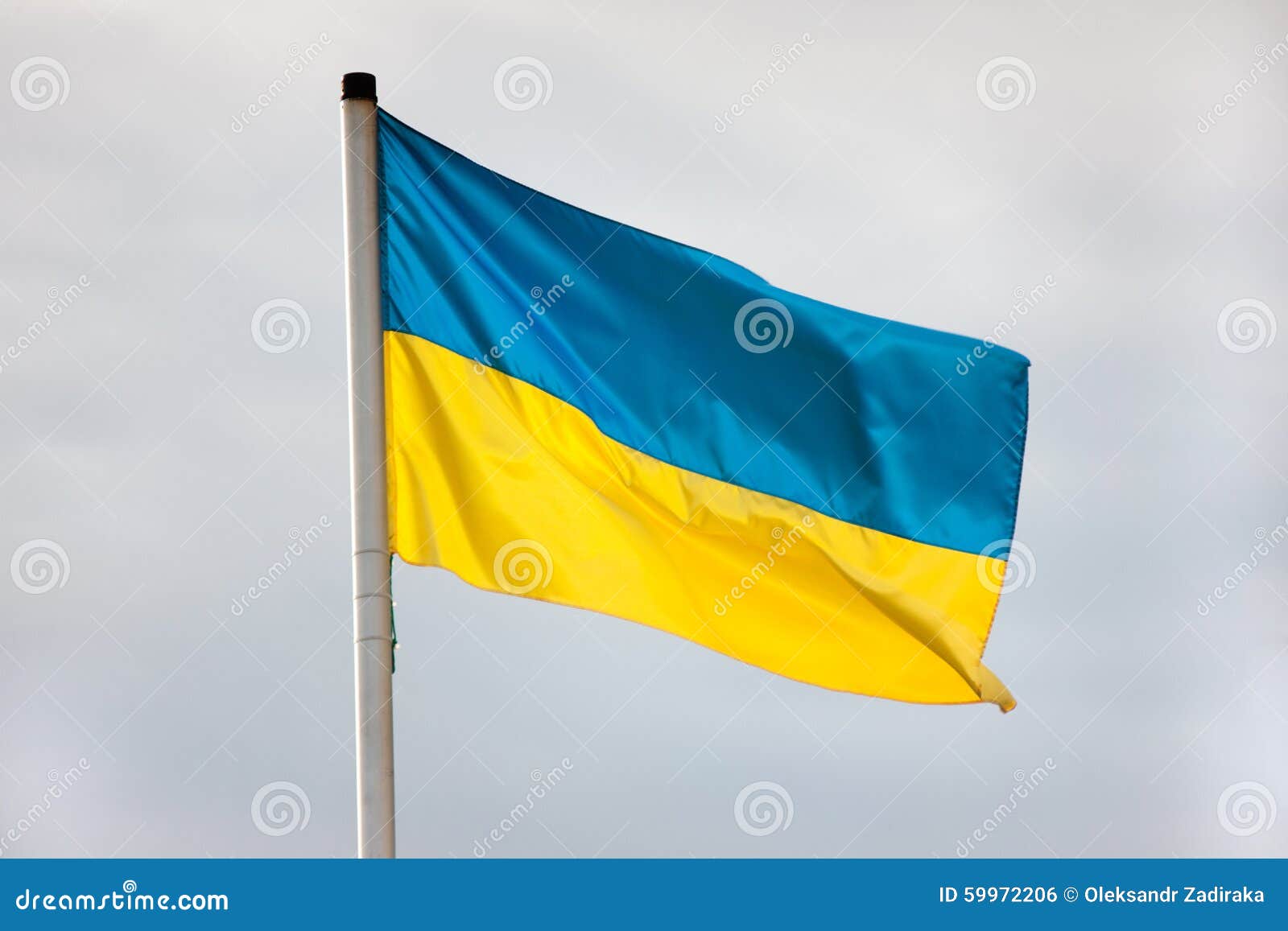 Ukrainian Flag Waving Against the Sky Stock Photo - Image of national ...