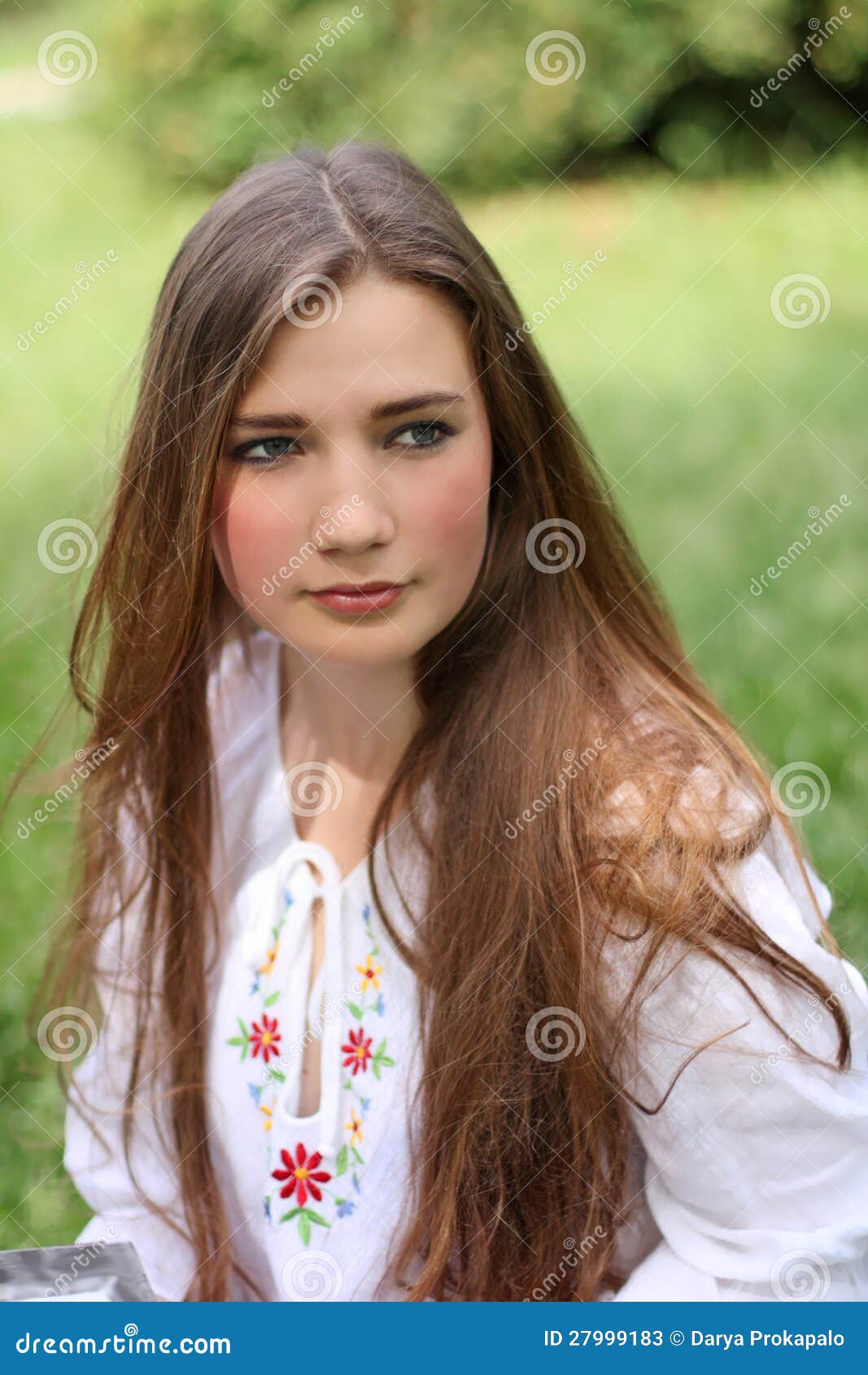 Ukrainian girl stock image. Image of smile, calm, woman - 27999183