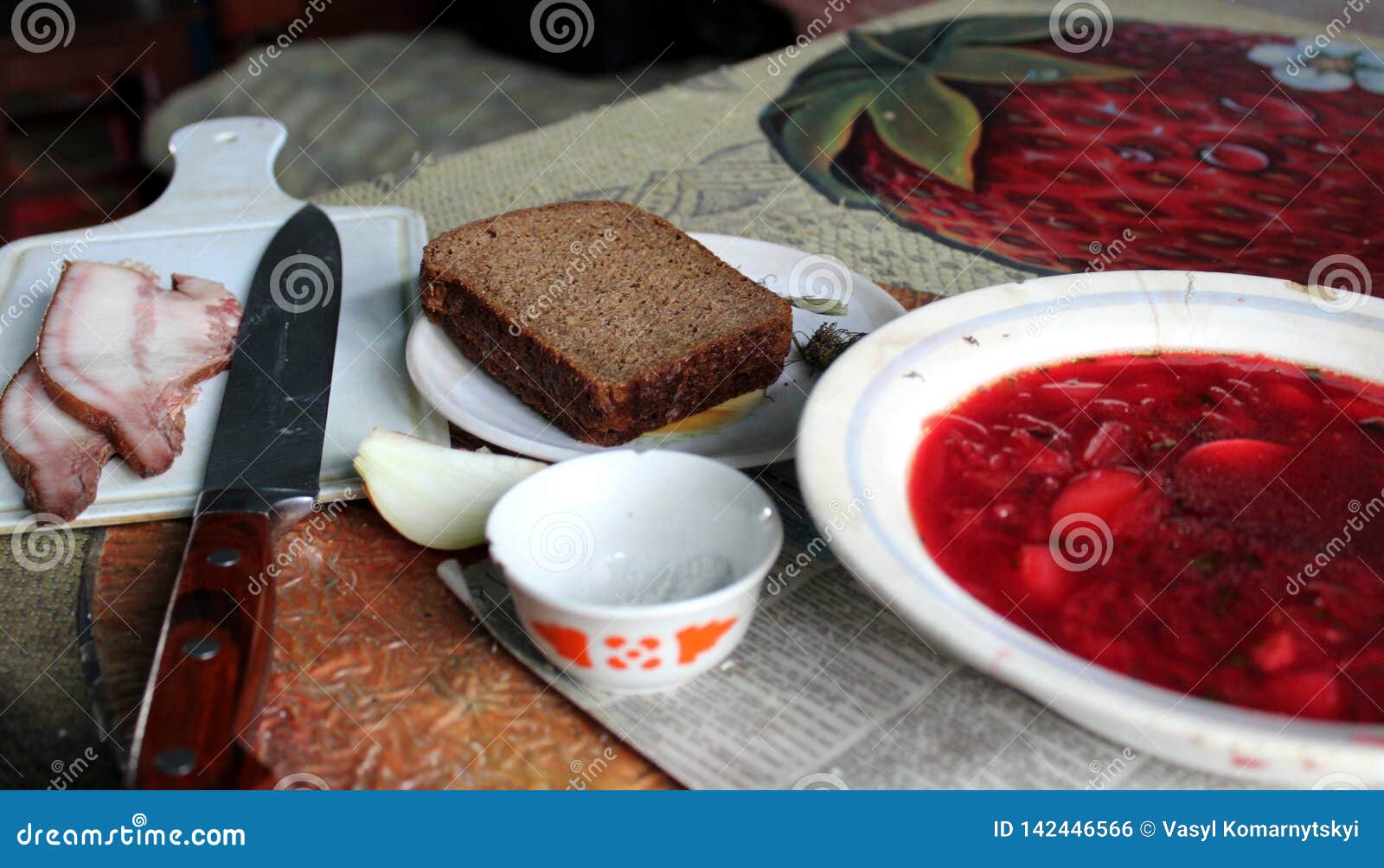 Ukrainian lunch stock photo. Image of meal, ukrainian - 142446566