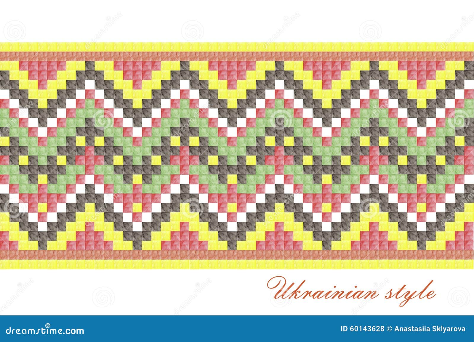 Ukrainian National Pattern for Embroidery, Decoration Stock ...