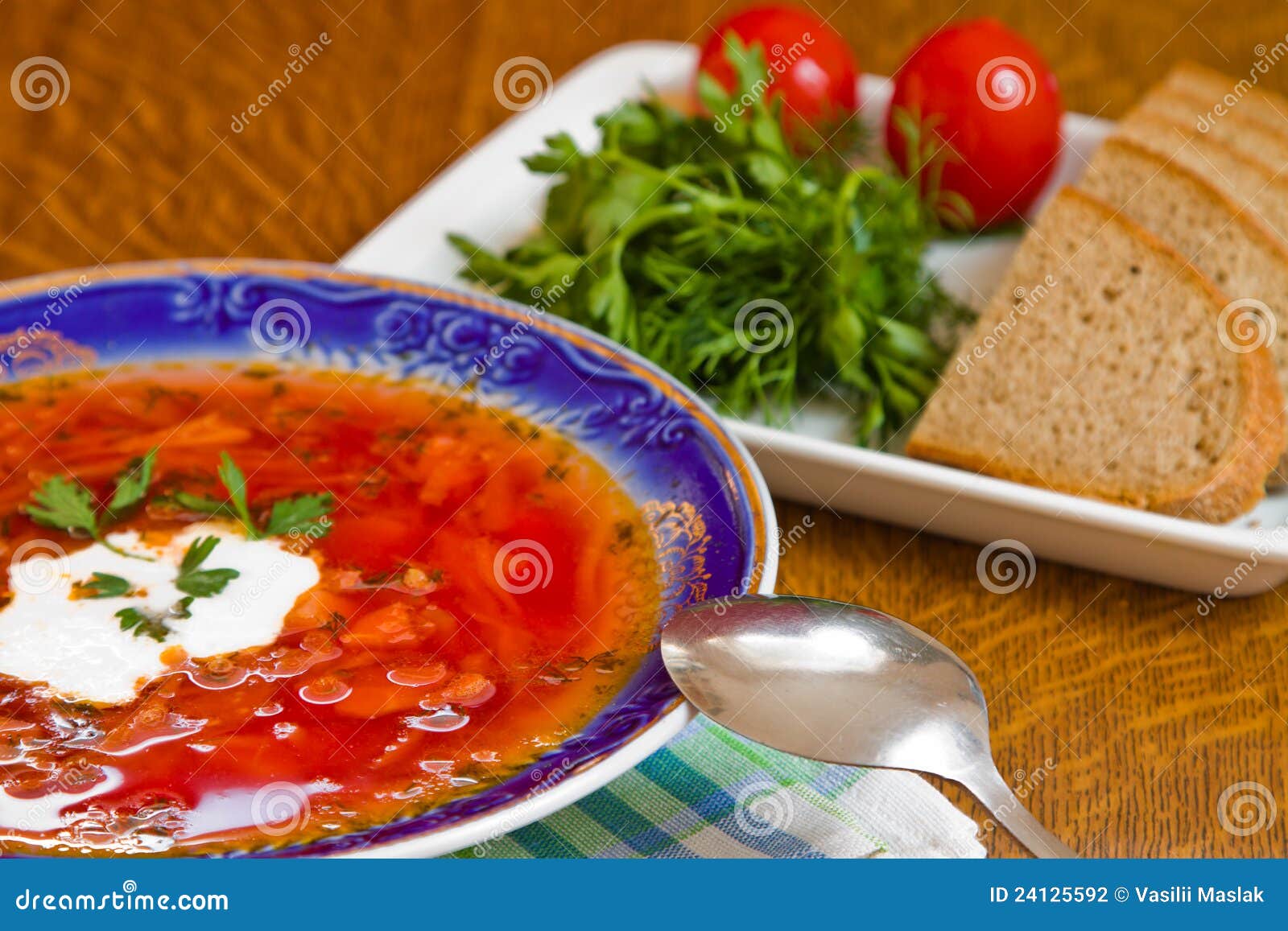 Ukrainian National Red Borsch Stock Photo - Image of traditional, lunch ...