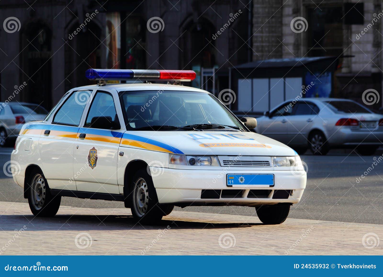 Ukrainian police car stock photo. Image of transportation - 24535932