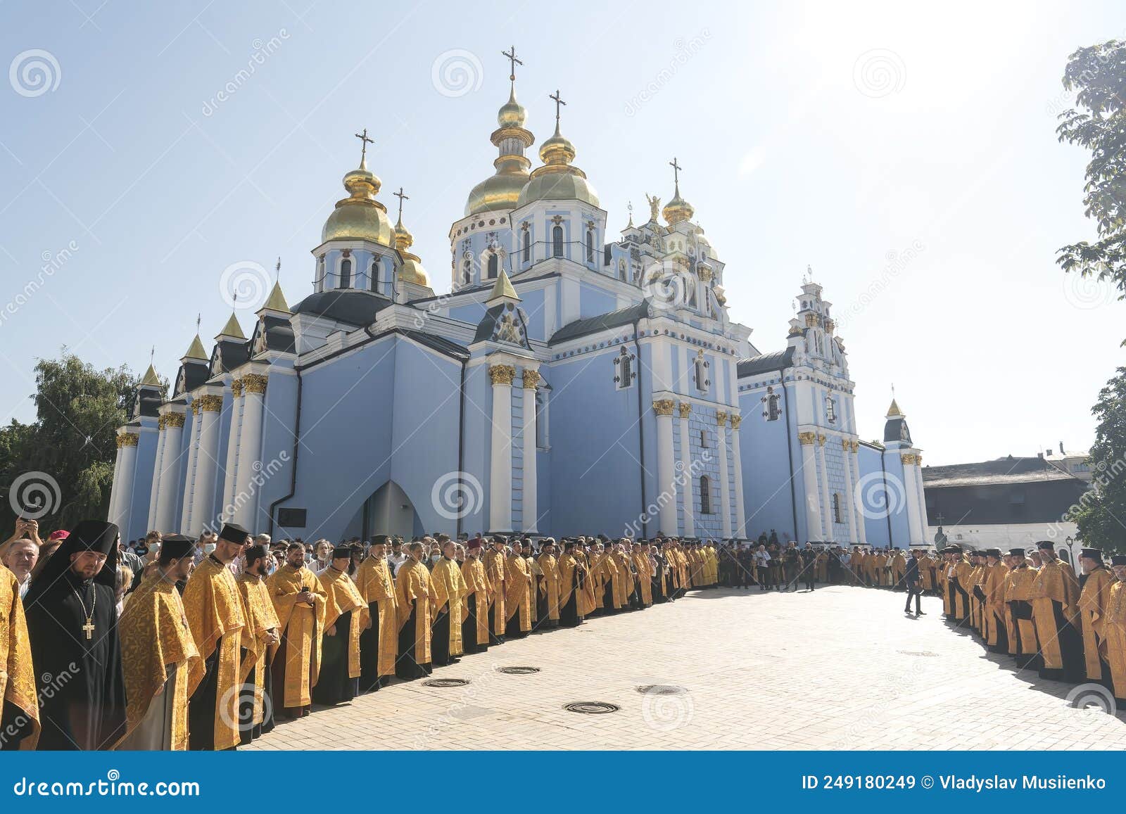 Ukrainian Priests Of Ukrainian Orthodox Church Take Part In Religious