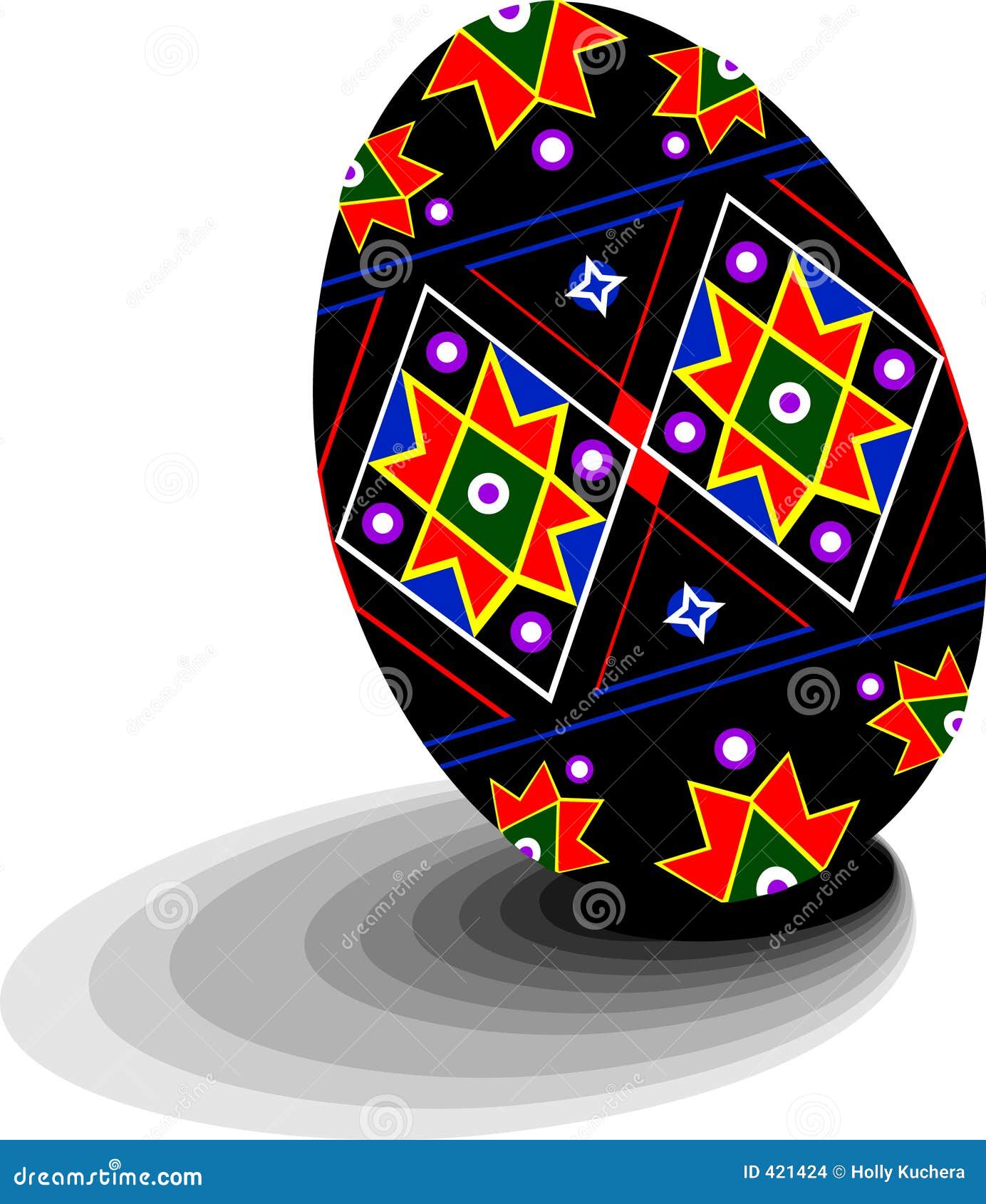 Ukrainian (Pysanky) Egg stock illustration. Illustration of craft - 421424