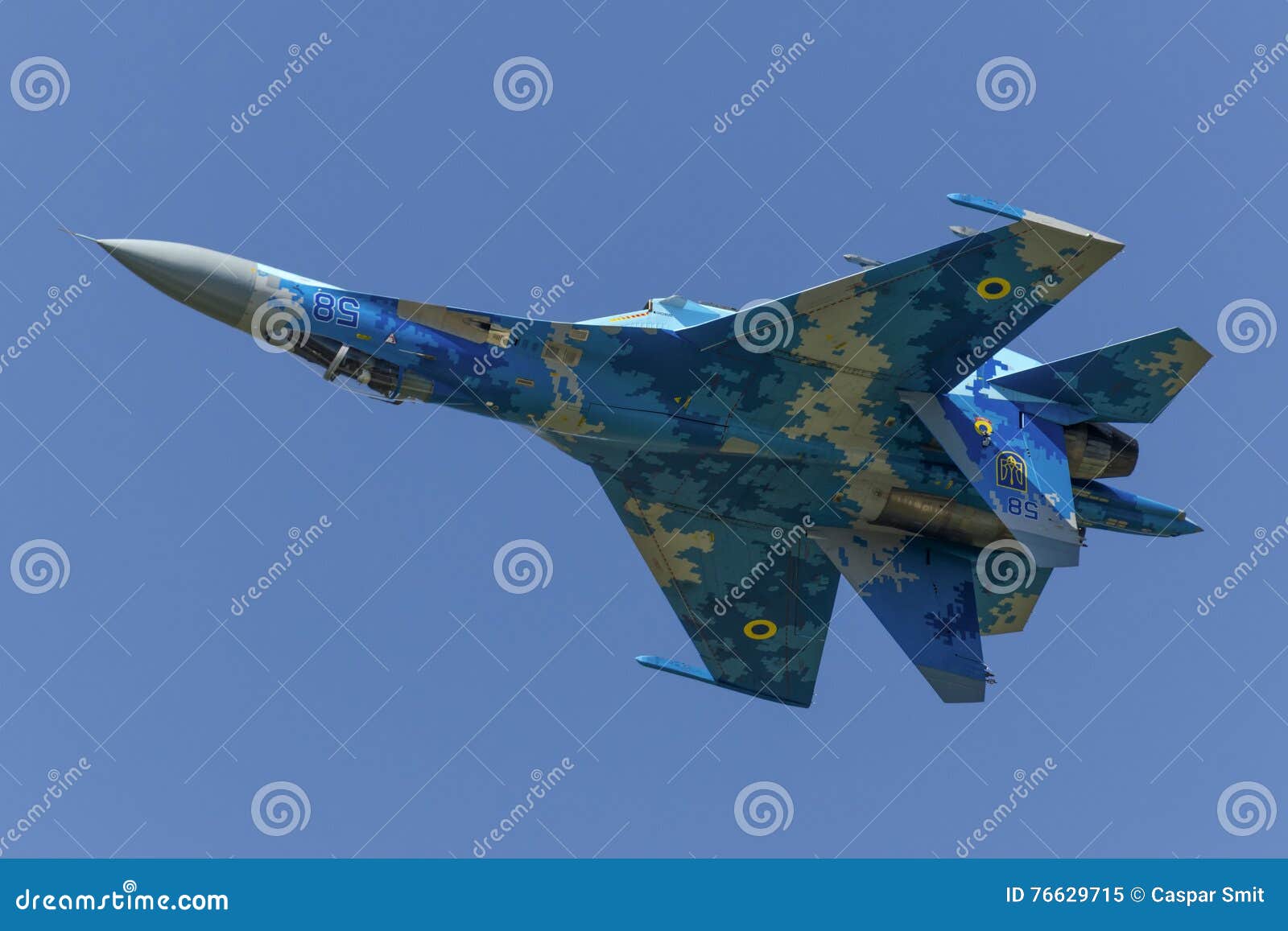 Ukrainian Sukhoi Su-27P Flanker Jet Aircraft Editorial Photo ...