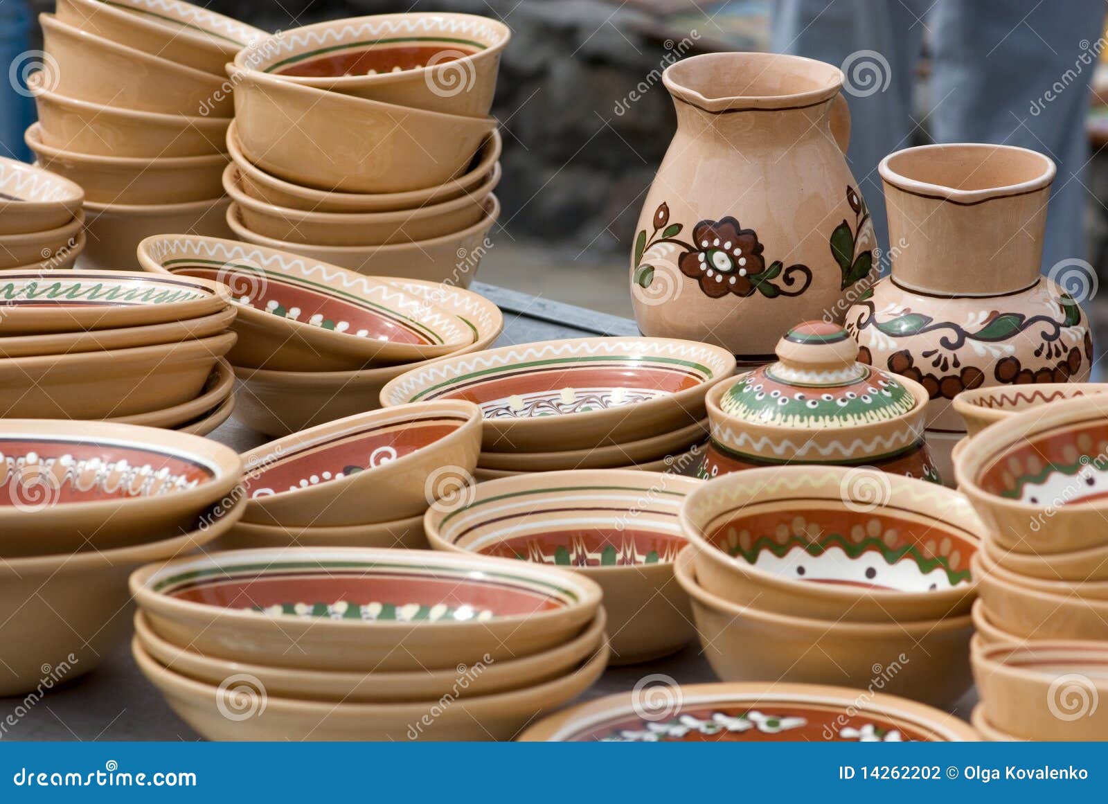 Ukrainian tableware stock photo. Image of ease, native - 14262202