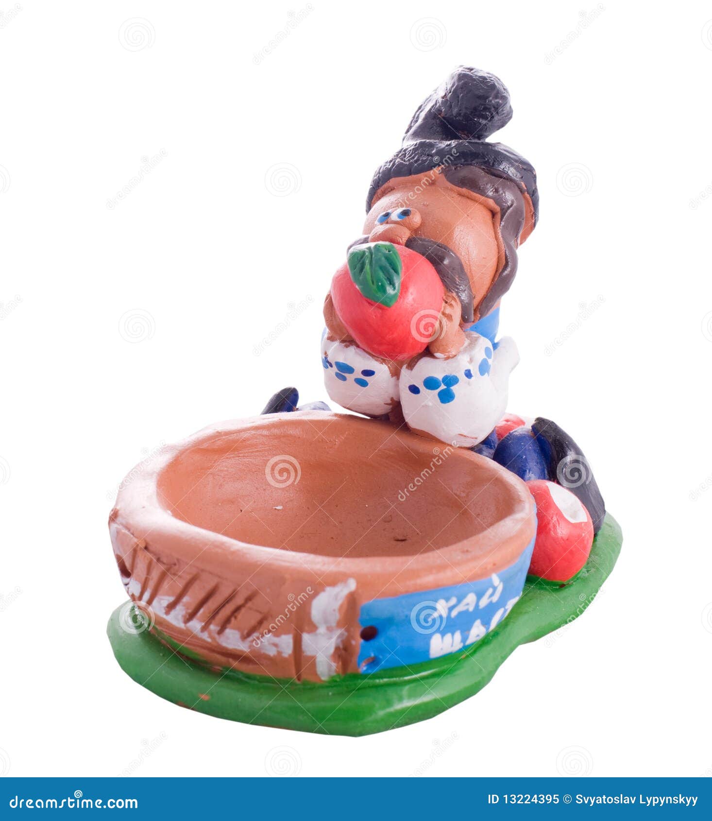 Ukrainian Traditional Pottery Ceramics with Text Stock Image - Image of ...