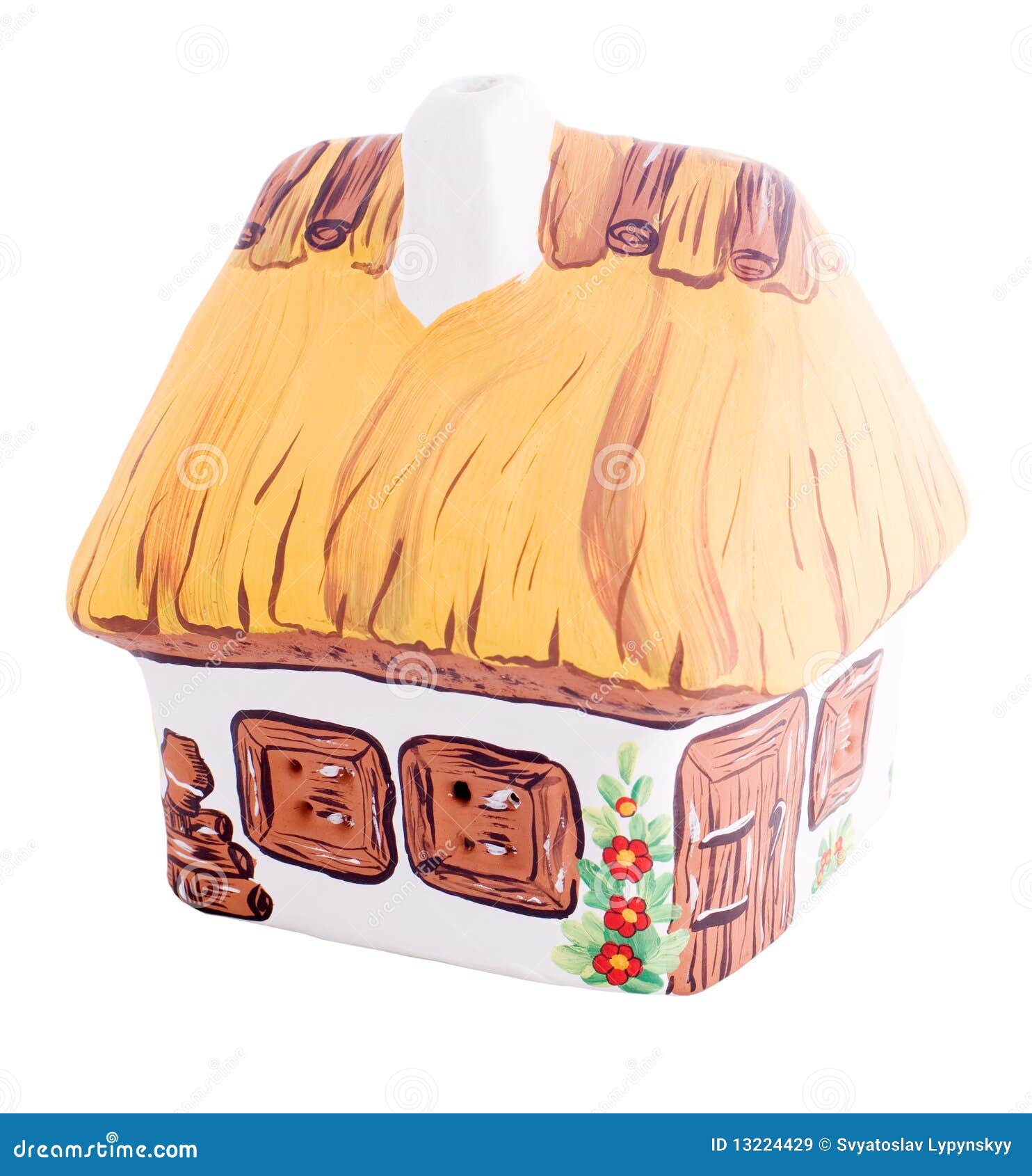 Ukrainian Traditional Pottery Ceramics with Text Stock Image - Image of ...