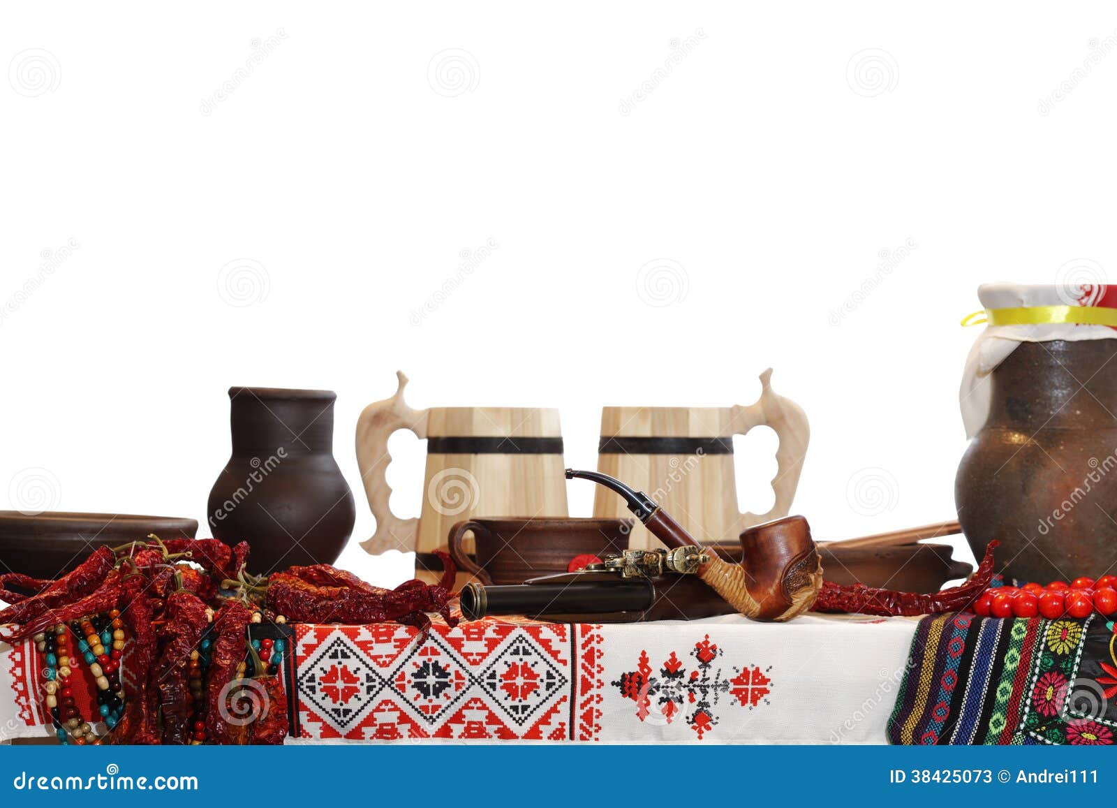 Ukrainian utensils stock image. Image of nature, culture - 38425073