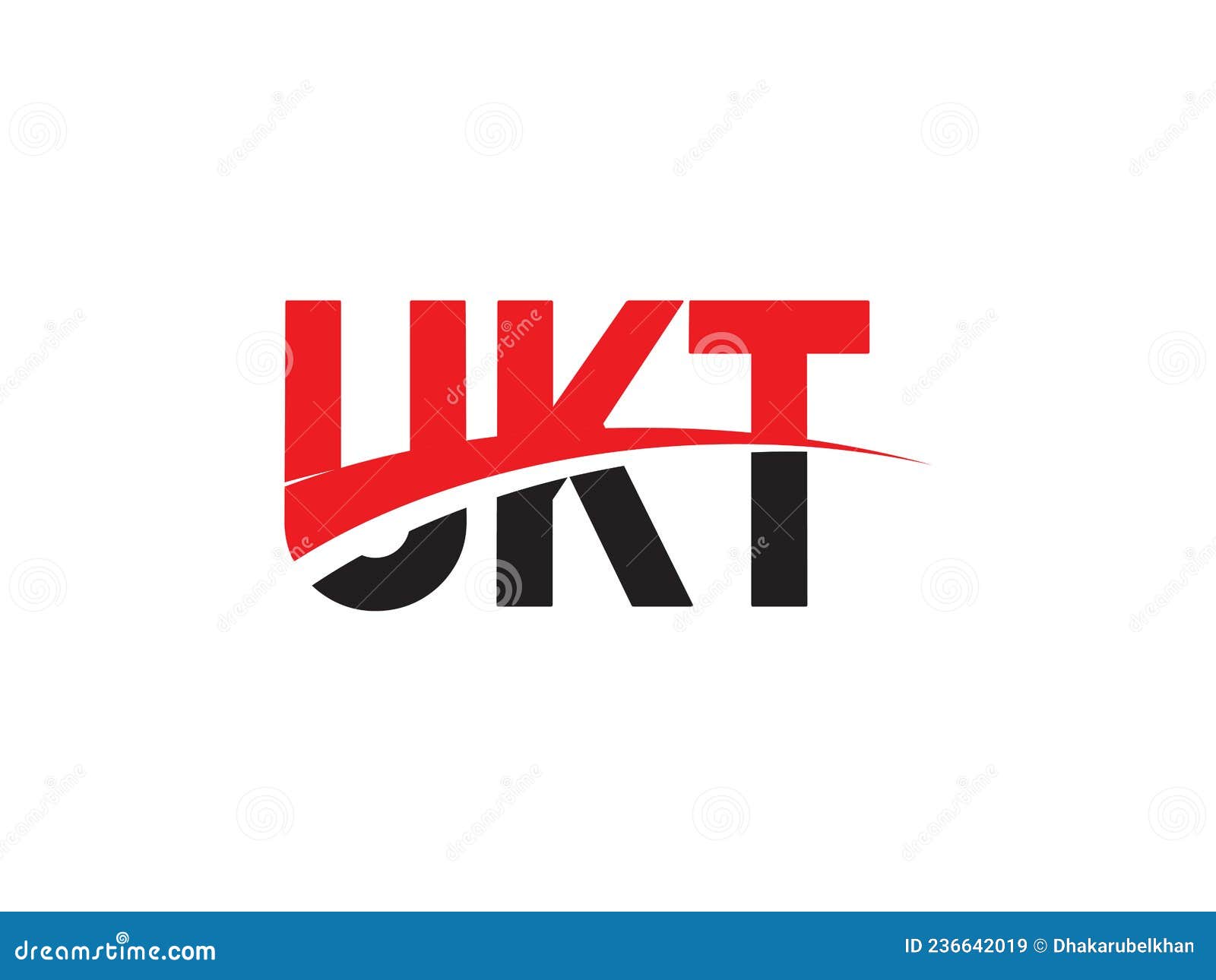 UKT Letter Initial Logo Design Vector Illustration Stock Vector ...