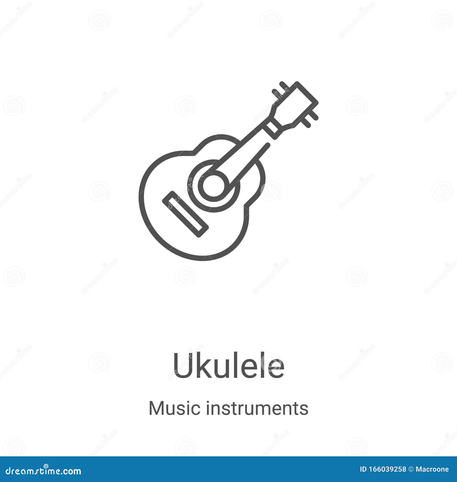 Ukulele Icon Vector from Music Instruments Collection. Thin Line ...