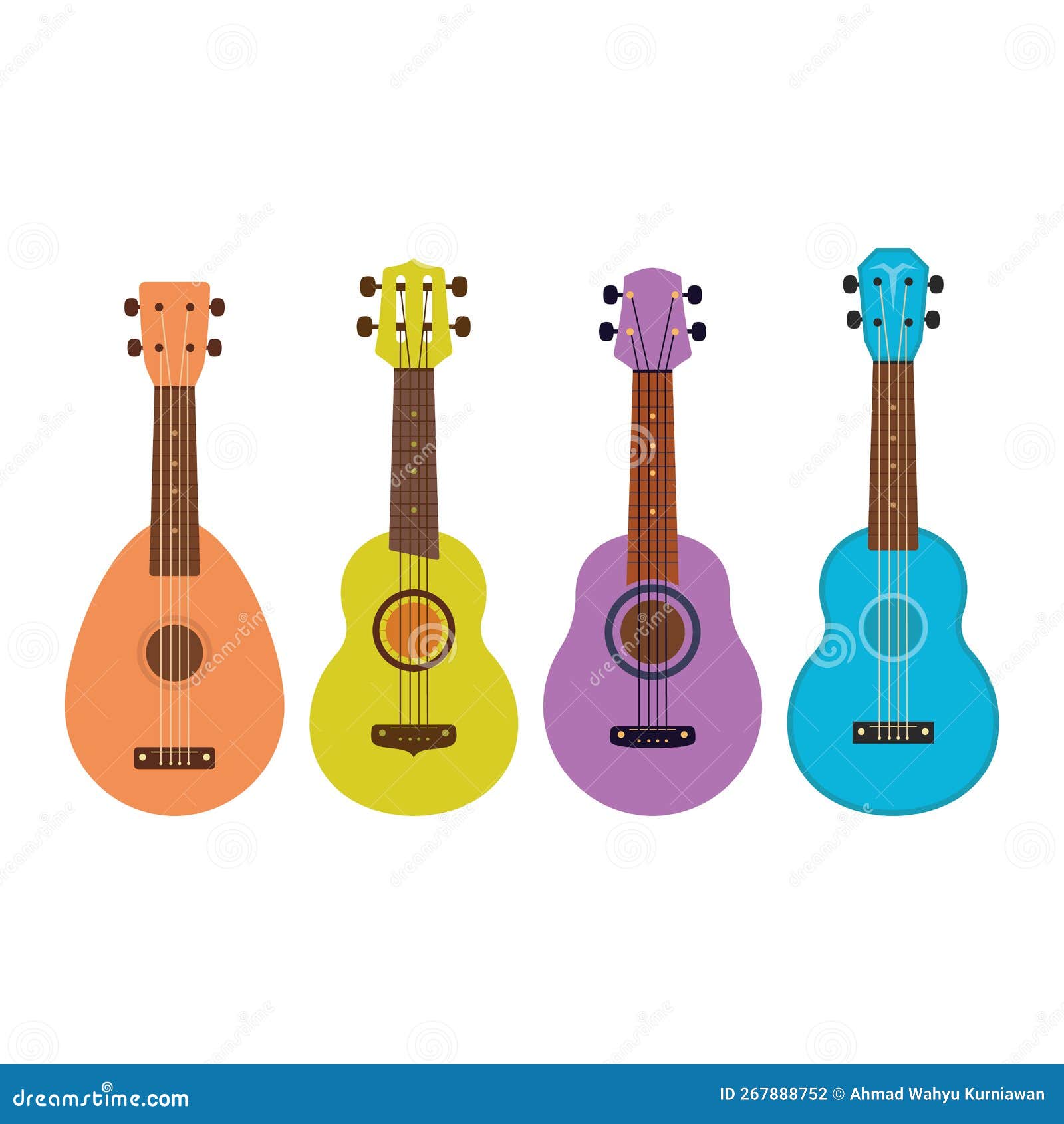 Ukulele Illustration Vector Stock Vector - Illustration of graphic ...