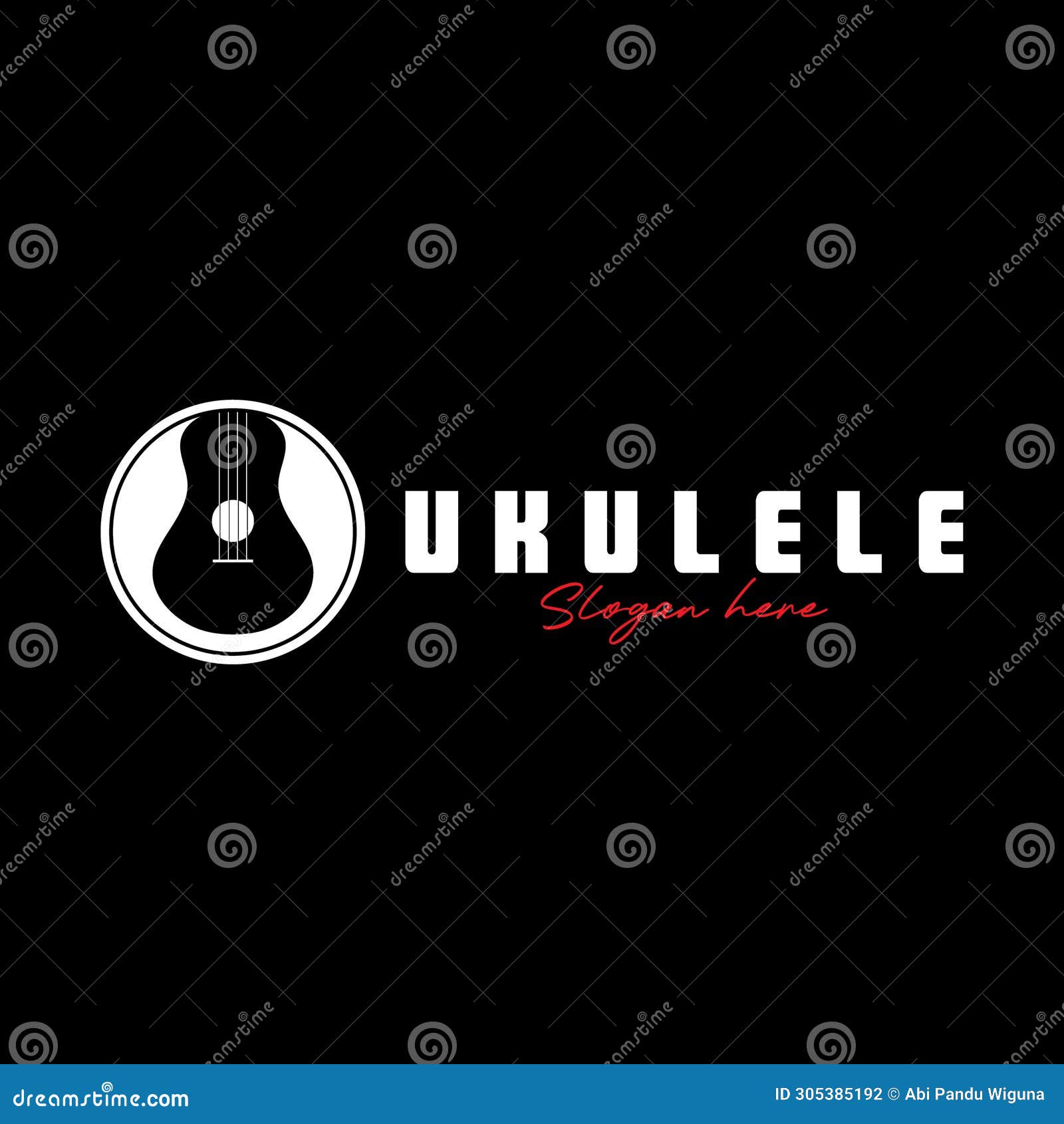 Ukulele Logo Vector Icon Illustration Template Design Stock ...