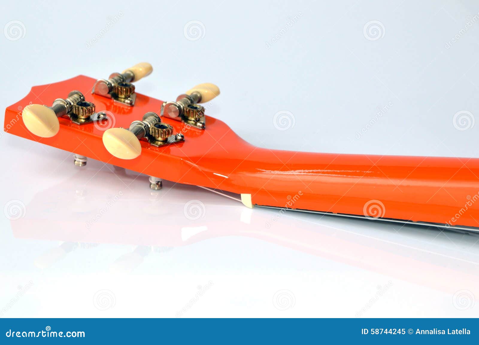 Ukulele neck stock image. Image of orange, hordes, painting - 58744245