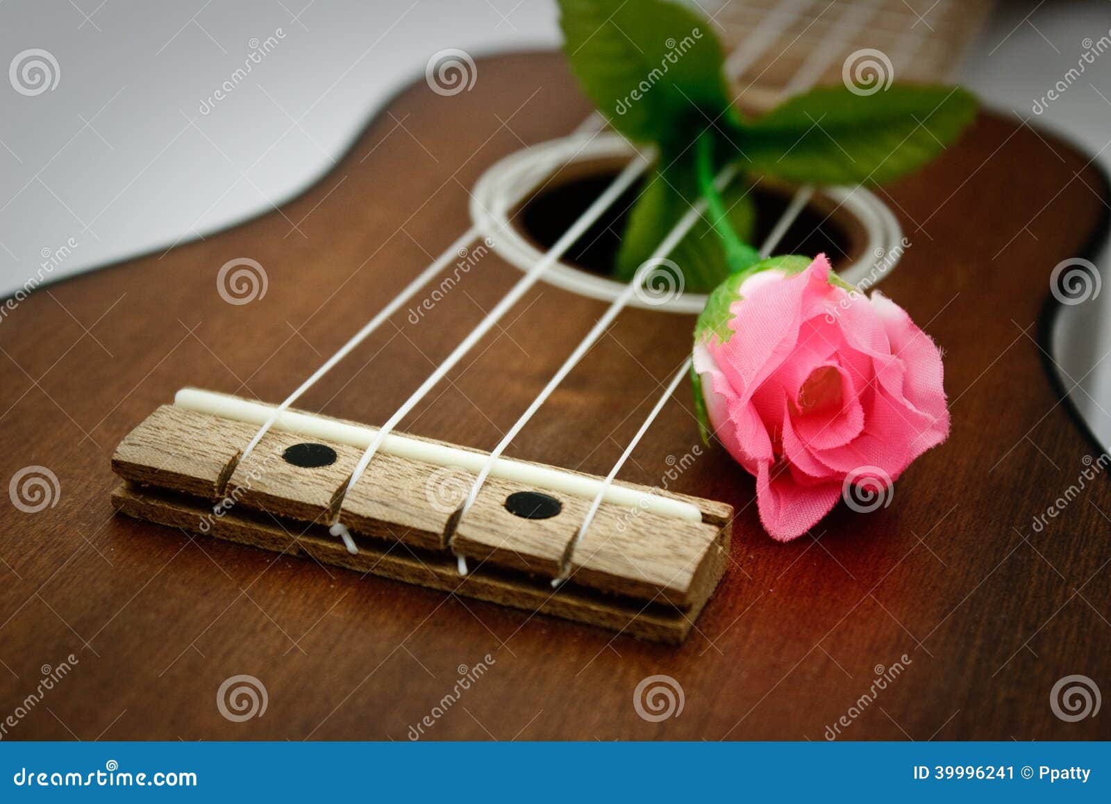 Ukulele stock image. Image of culture, fretboard, flower - 39996241