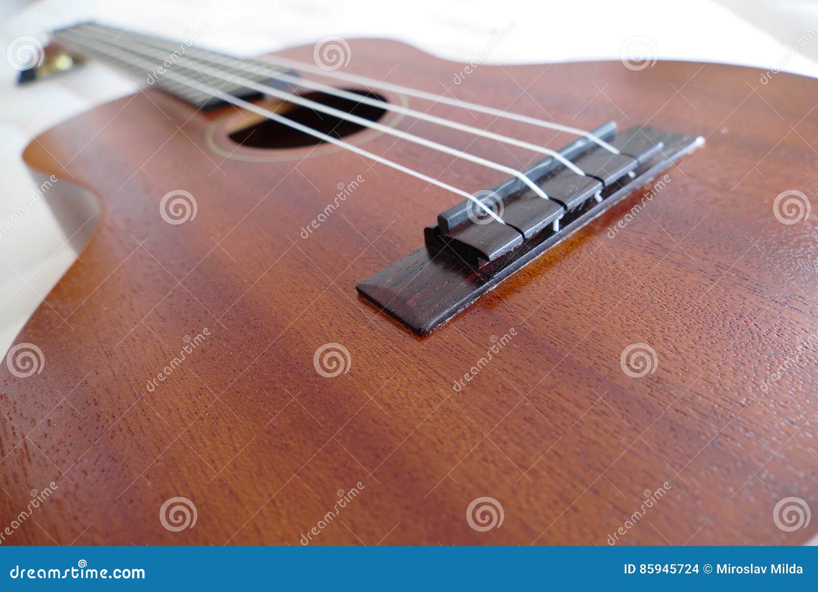 Ukulele stock photo. Image of detail, white, folk, wood - 85945724