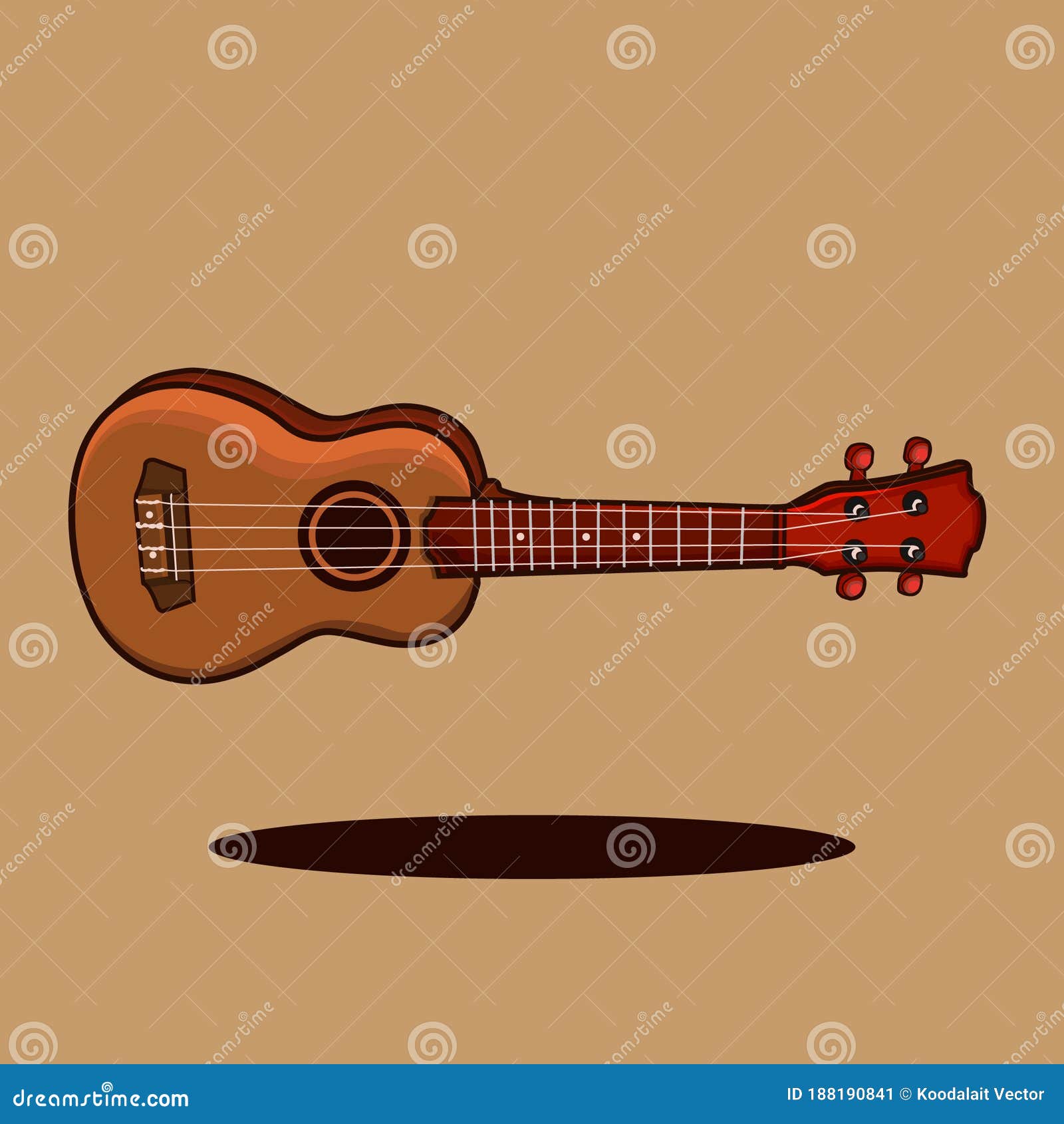 Ukulele Vector Illustration. Musical Instrument Concept Stock Vector ...