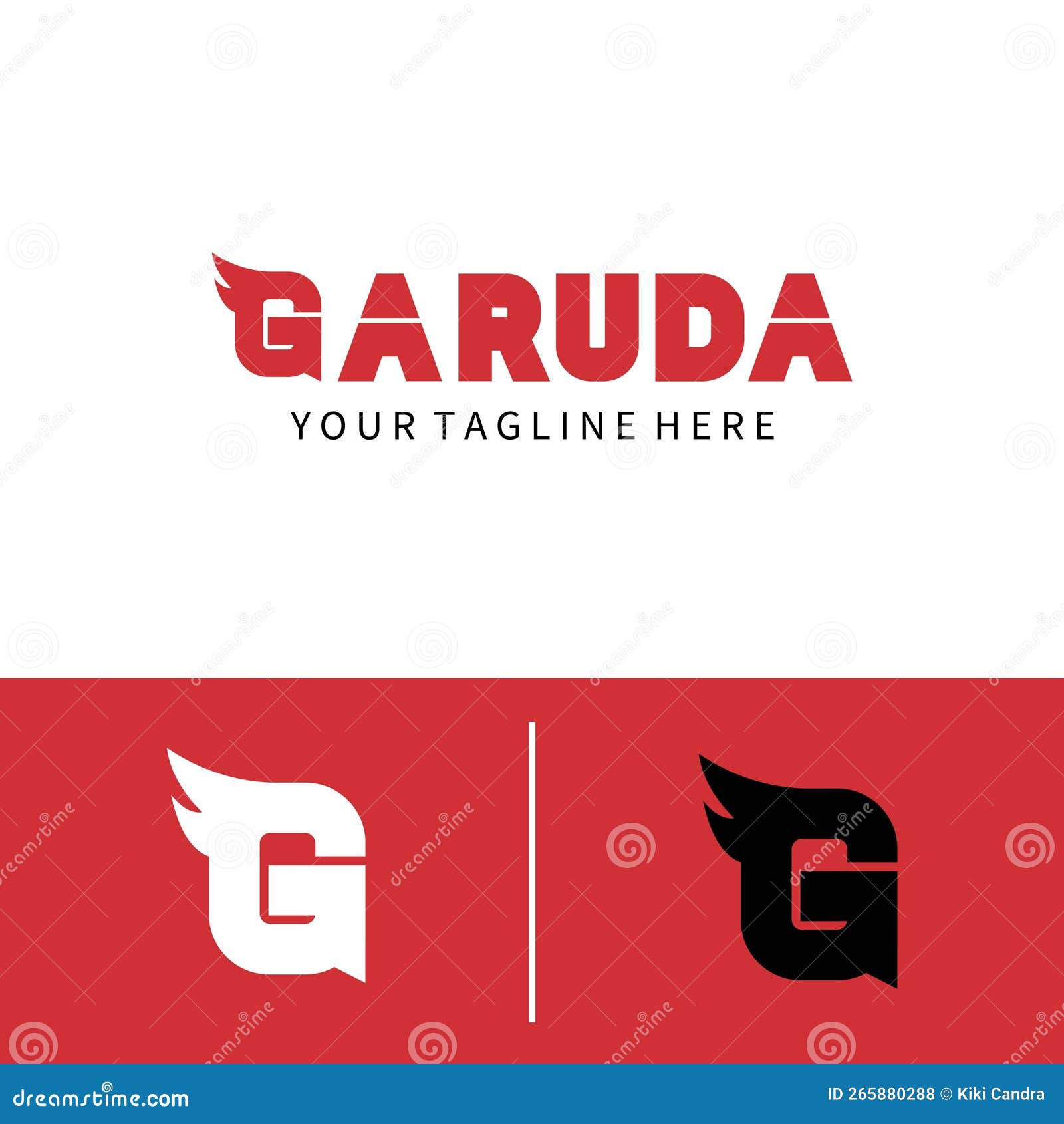 Letter Garuda Logo Design Your Tangline Here Stock Vector ...