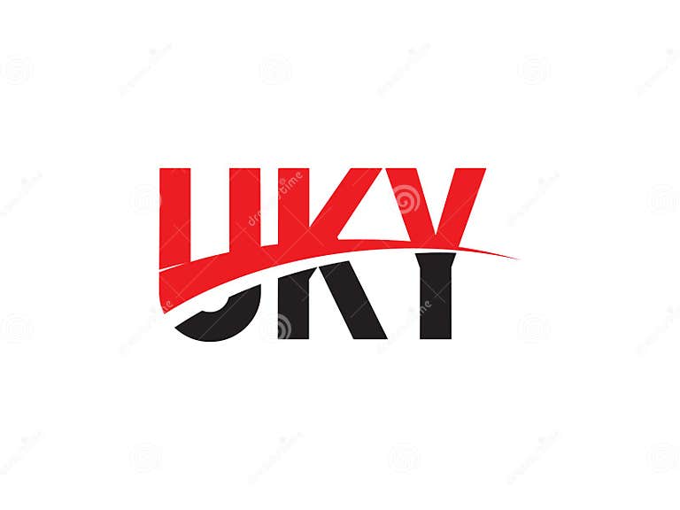 UKY Letter Initial Logo Design Vector Illustration Stock Vector ...