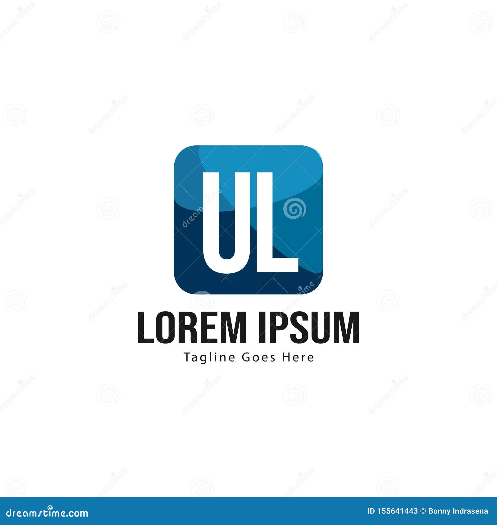 UL Letter Logo Design. Creative Modern UL Letters Icon Illustration ...