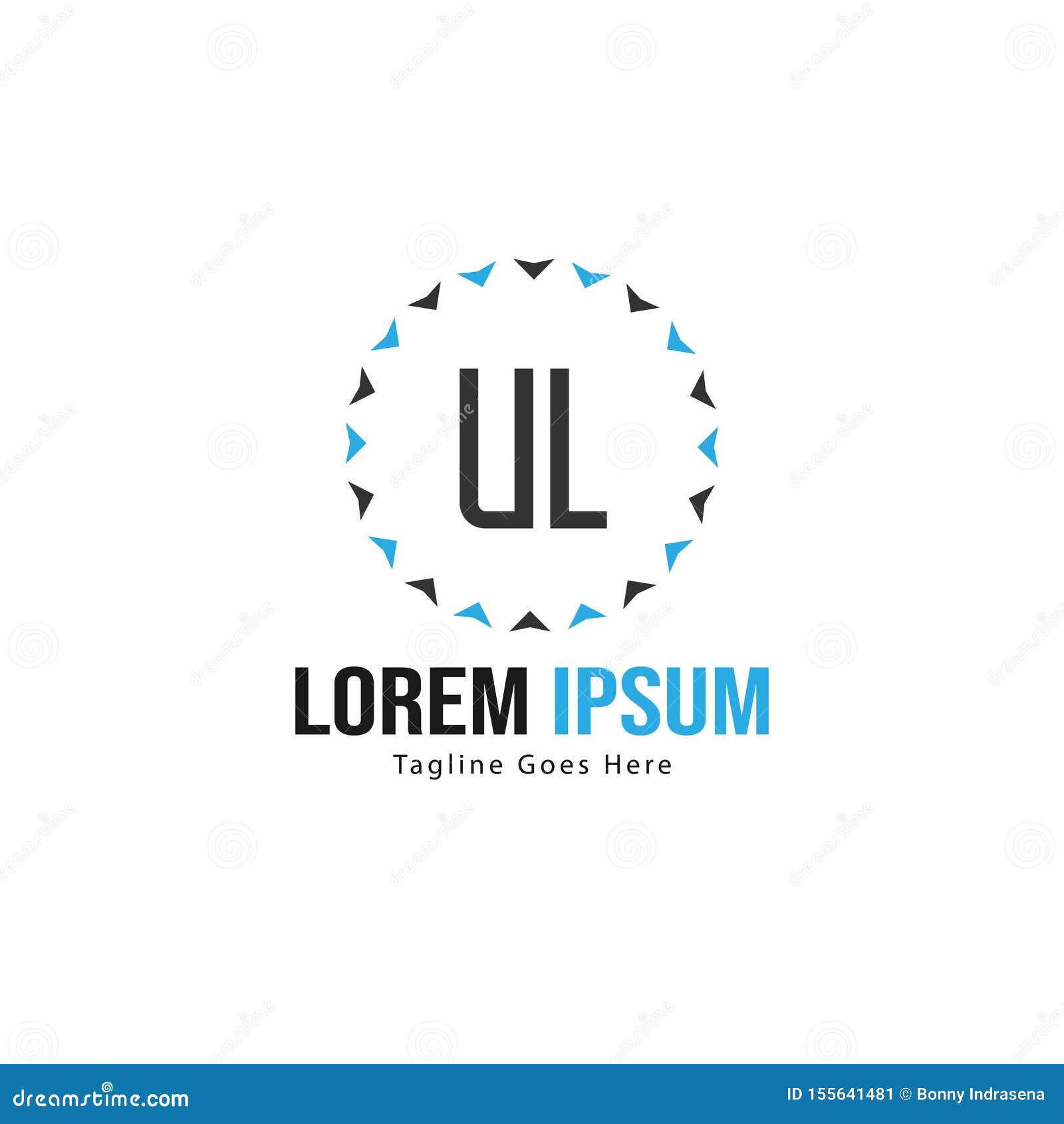 UL Letter Logo Design. Creative Modern UL Letters Icon Illustration ...