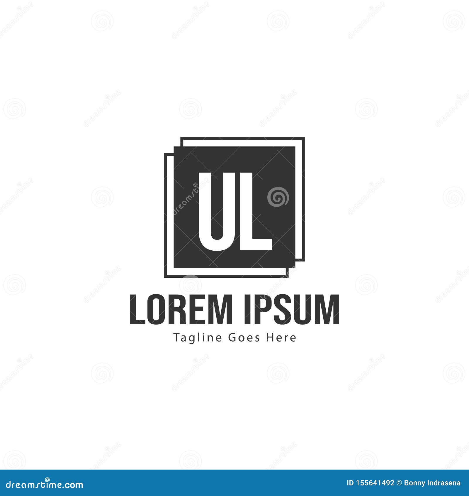 UL Letter Logo Design. Creative Modern UL Letters Icon Illustration ...