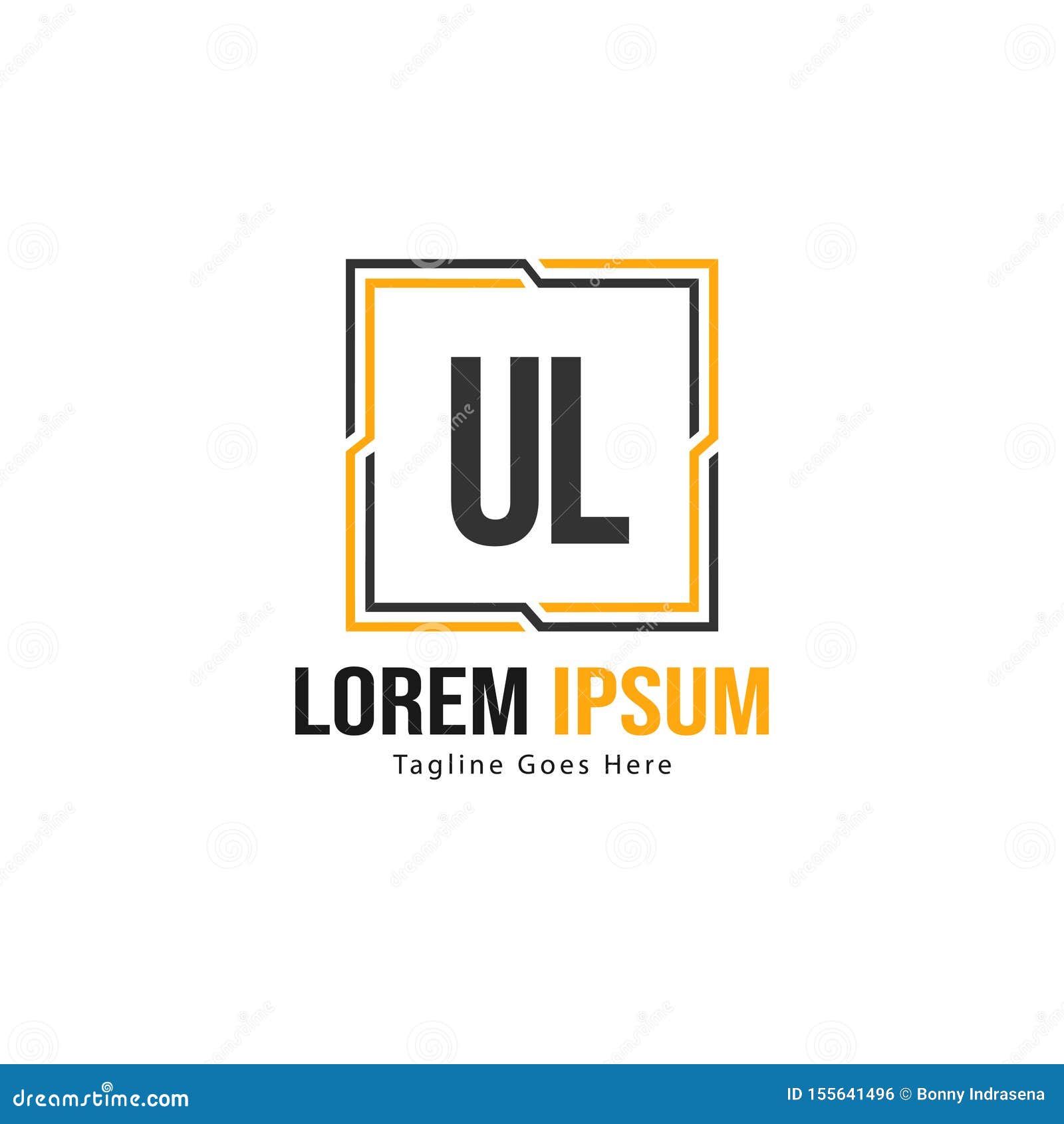 UL Letter Logo Design. Creative Modern UL Letters Icon Illustration ...
