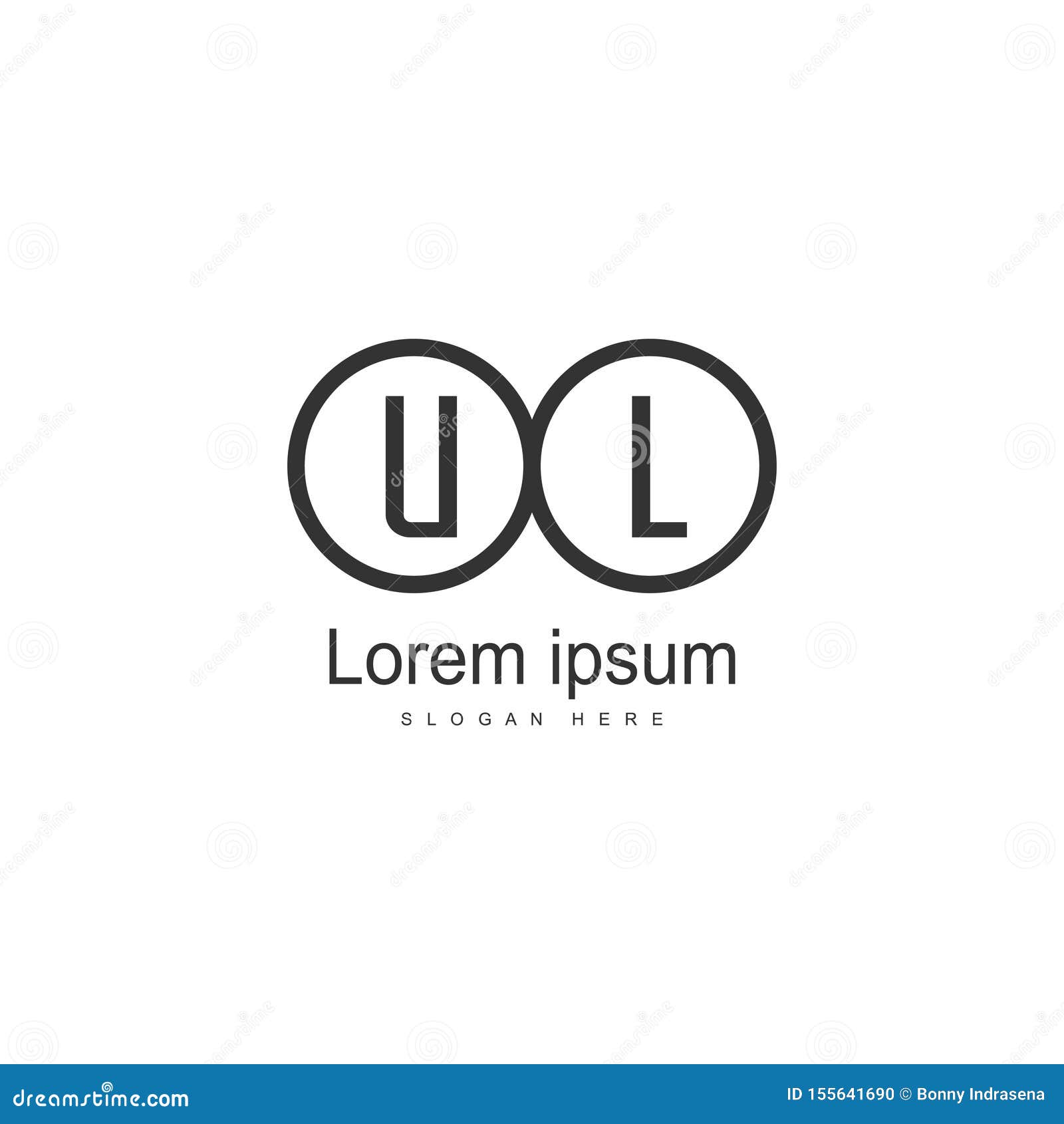 UL Letter Logo Design. Creative Modern UL Letters Icon Illustration ...