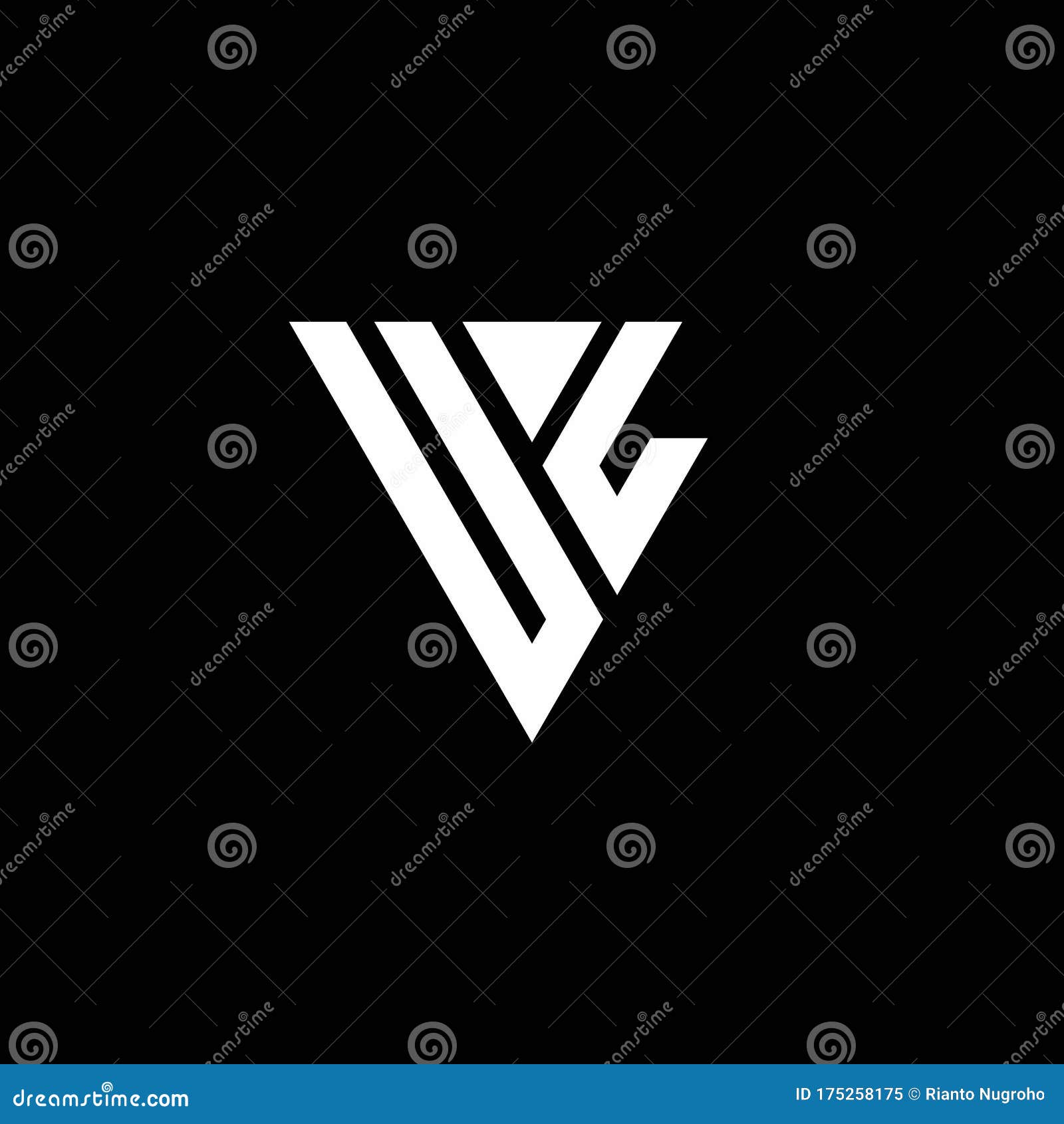UL Logo Letter Monogram with Triangle Shape Design Template Stock ...