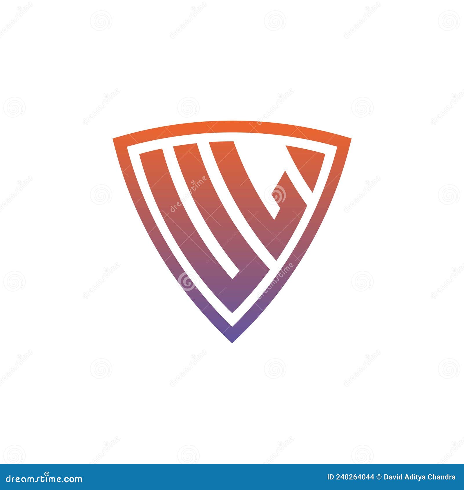 UL Logo Shield Monogram Gradient Style Design Stock Vector ...